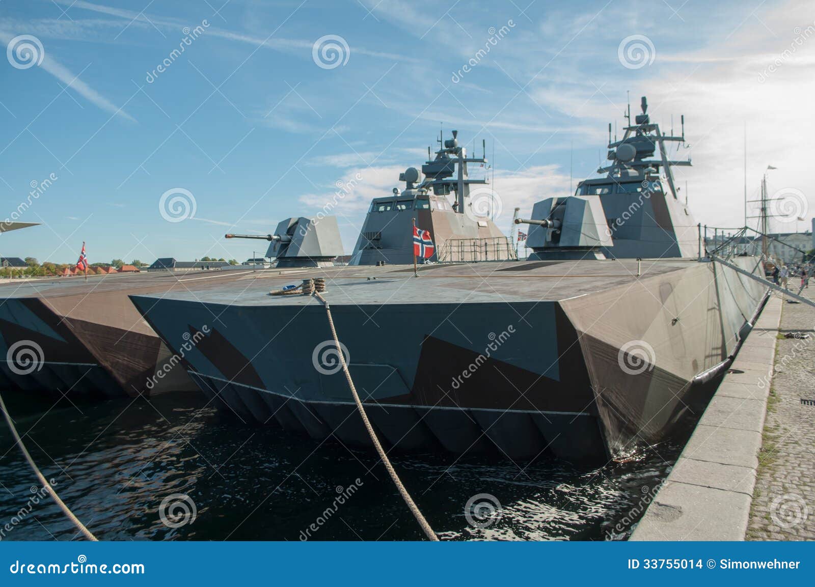 Copenhagen, Denmark - Norwegian Battleship Stock Photo - Image of ship ...