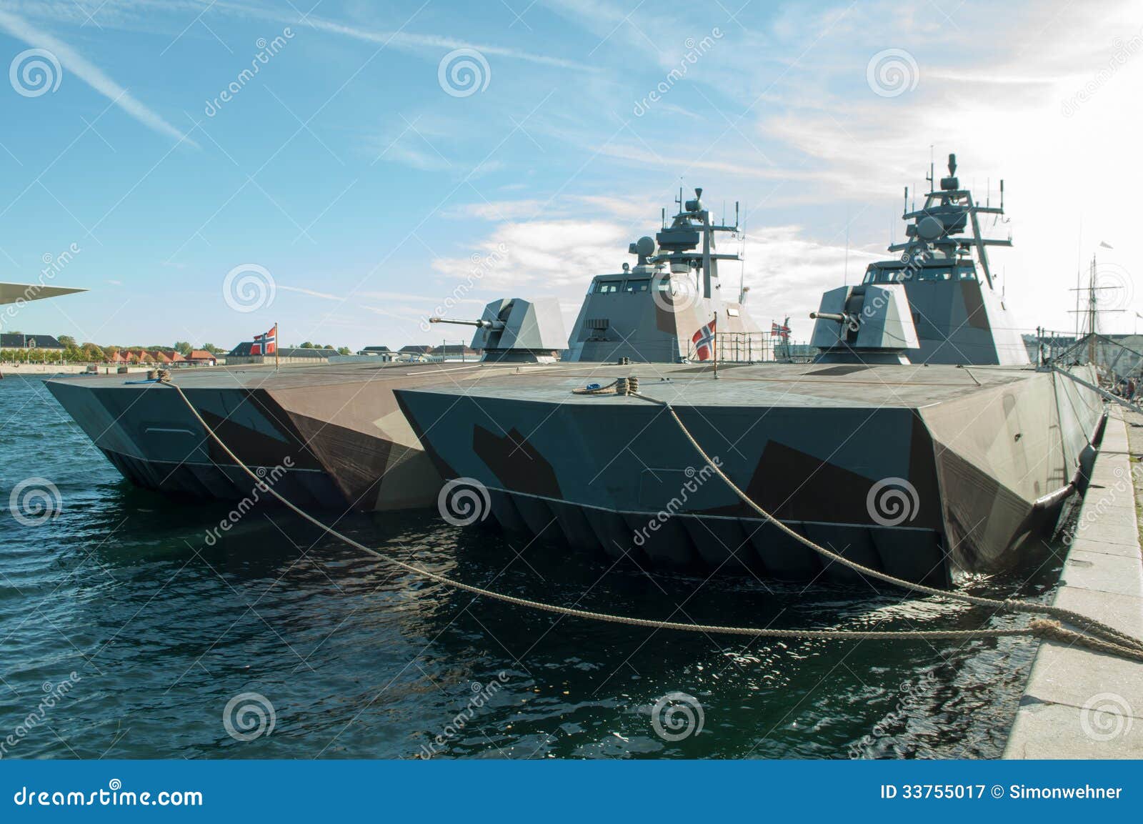 Copenhagen, Denmark - Norwegian Battleship Stock Image - Image of ...