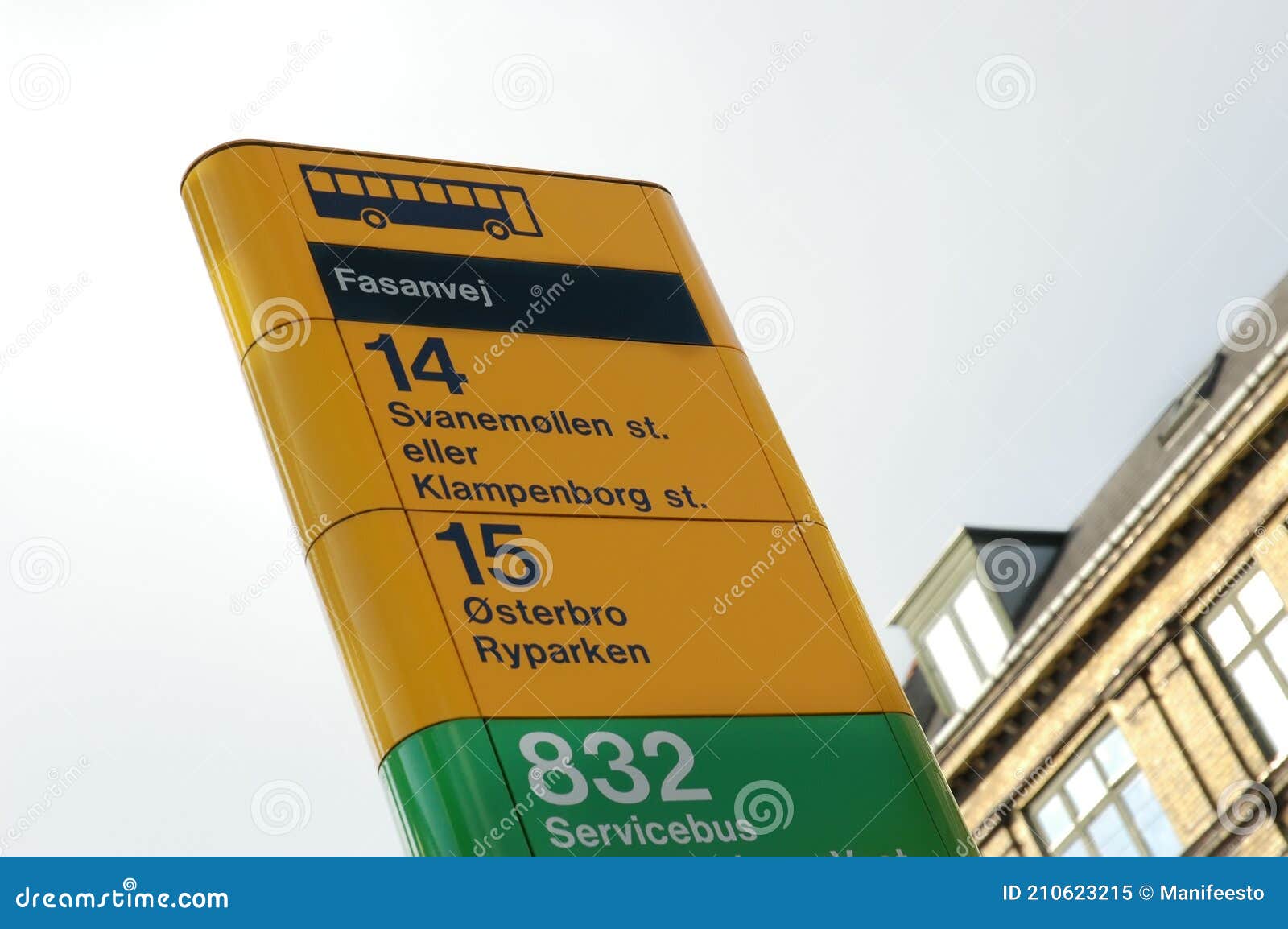 Copenhagen, Denmark - October 15, 2006. Fasanvej Street Bus Stop ... Copenhagen, Denmark - October 15, 2006. Fasanvej Street Bus Stop ...