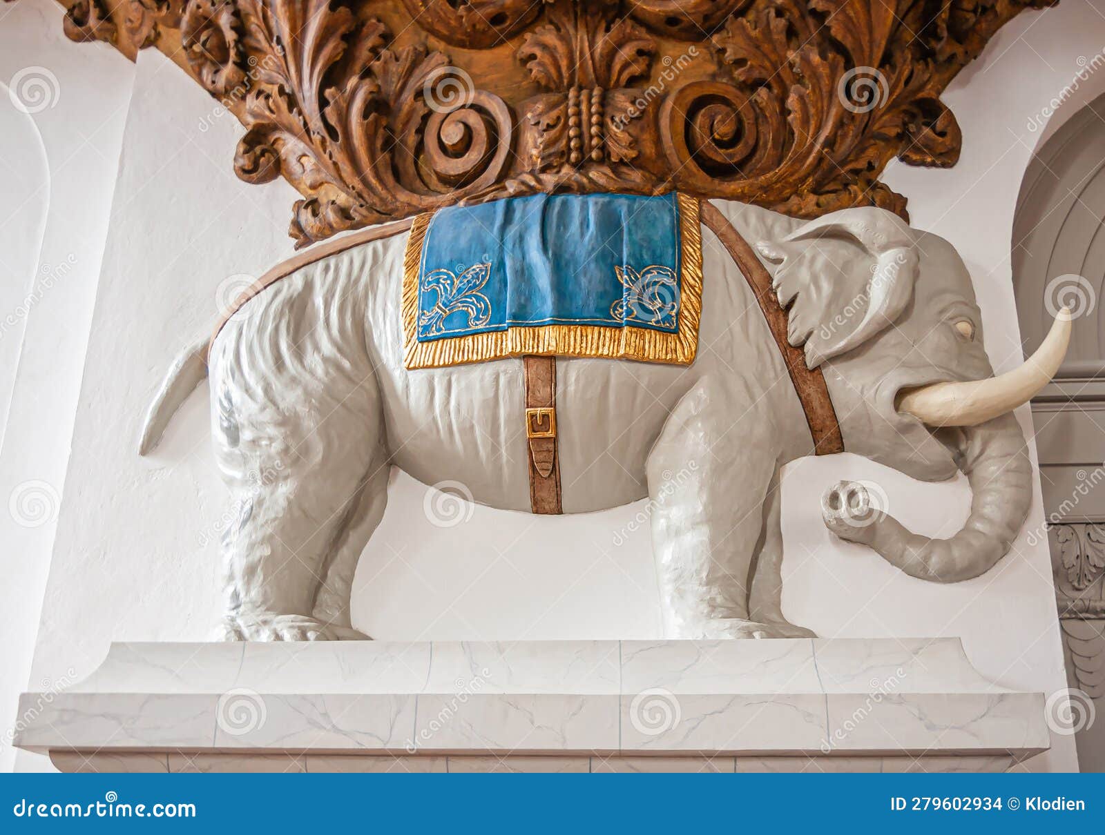 Elephant, Looking North at Vor Frelsers Church, Copenhagen, Denmark ...