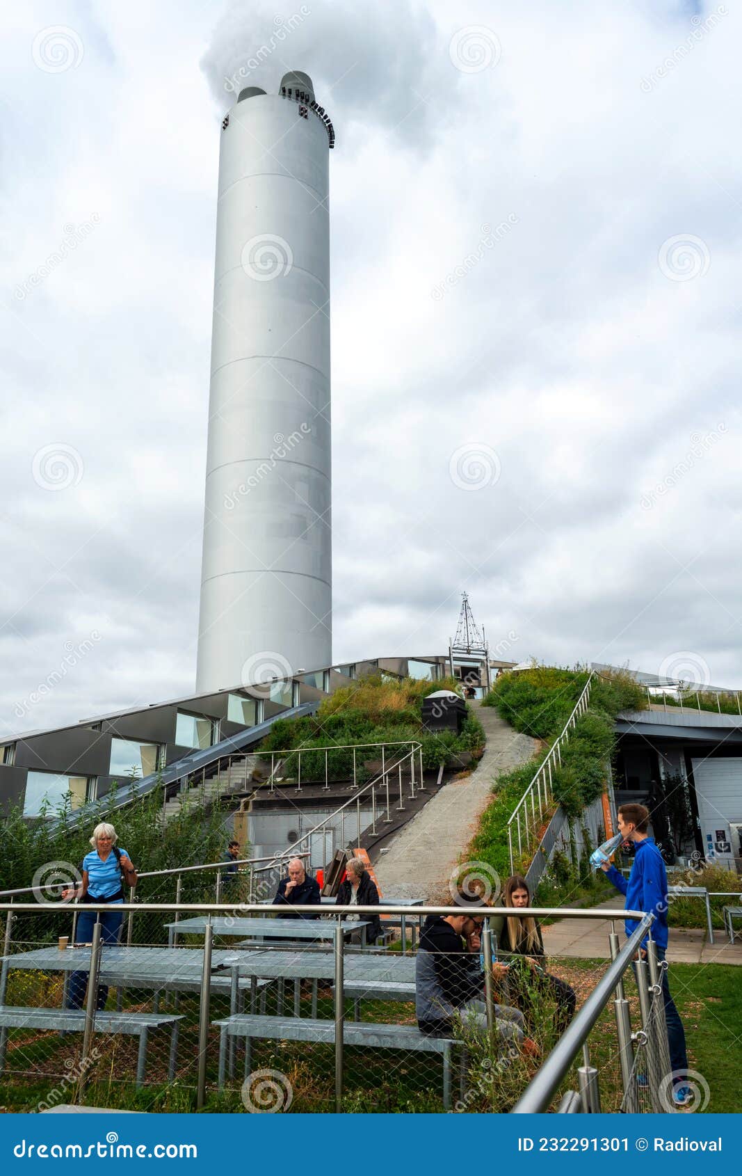 Copenhagen. Denmark. 12. September. 2021. Rooftop Cafe Amager Bakke ... Copenhagen. Denmark. 12. September. 2021. Rooftop Cafe Amager Bakke ...
