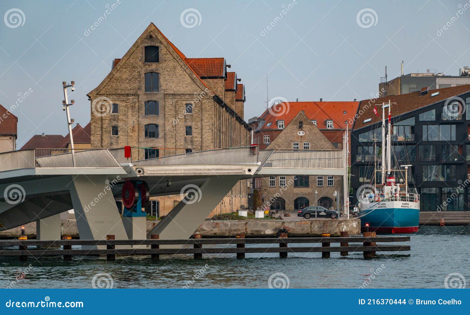 Copenhagen Docks editorial stock image. Image of denmark - 216370444