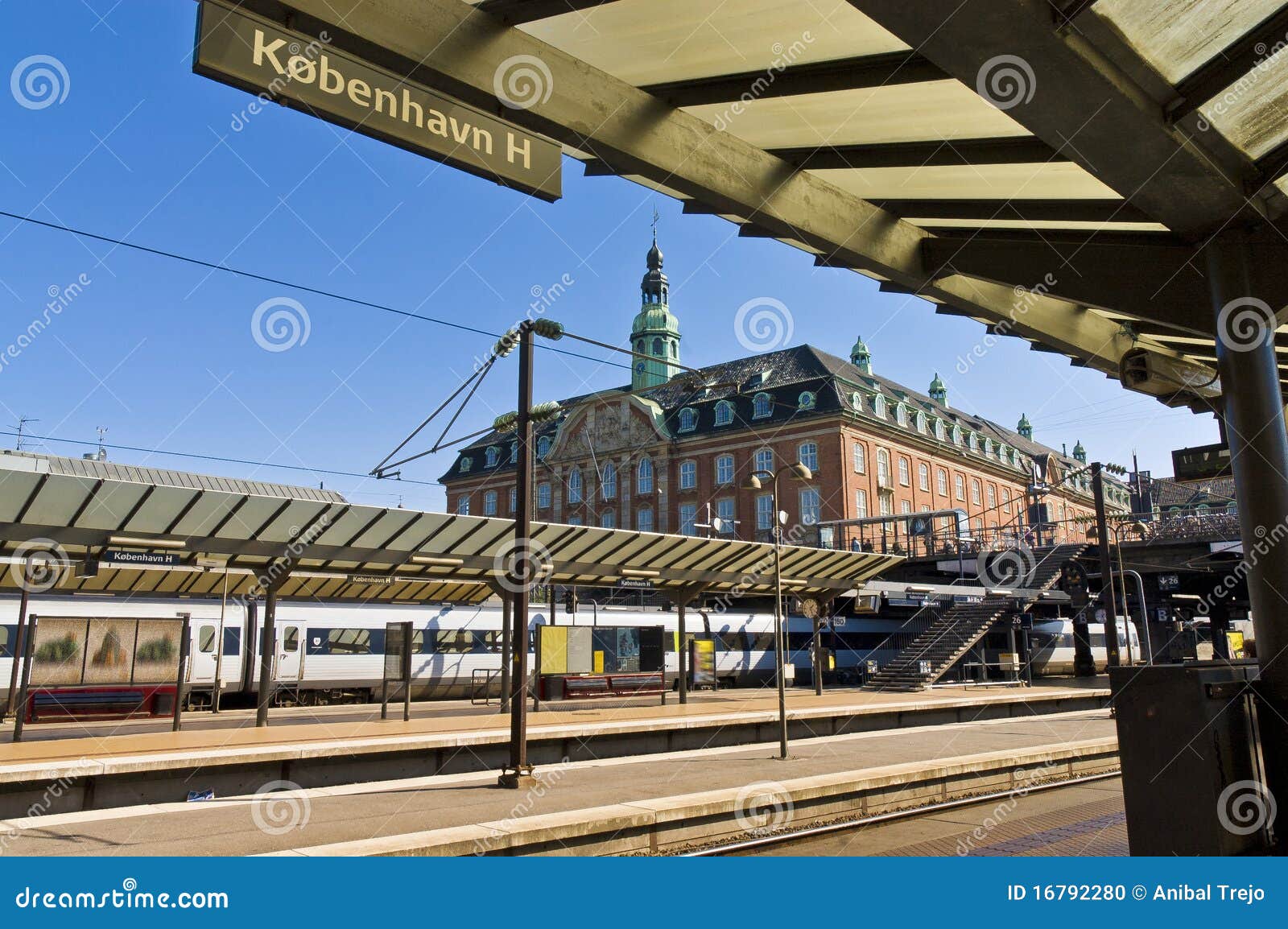Copenhagen Main Train Station Stock Photo - Image of denmark, place ...