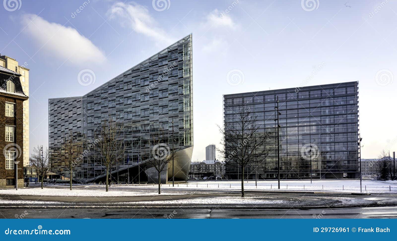 Copenhagen Office Buildings, Denmark Stock Image - Image of glass ...