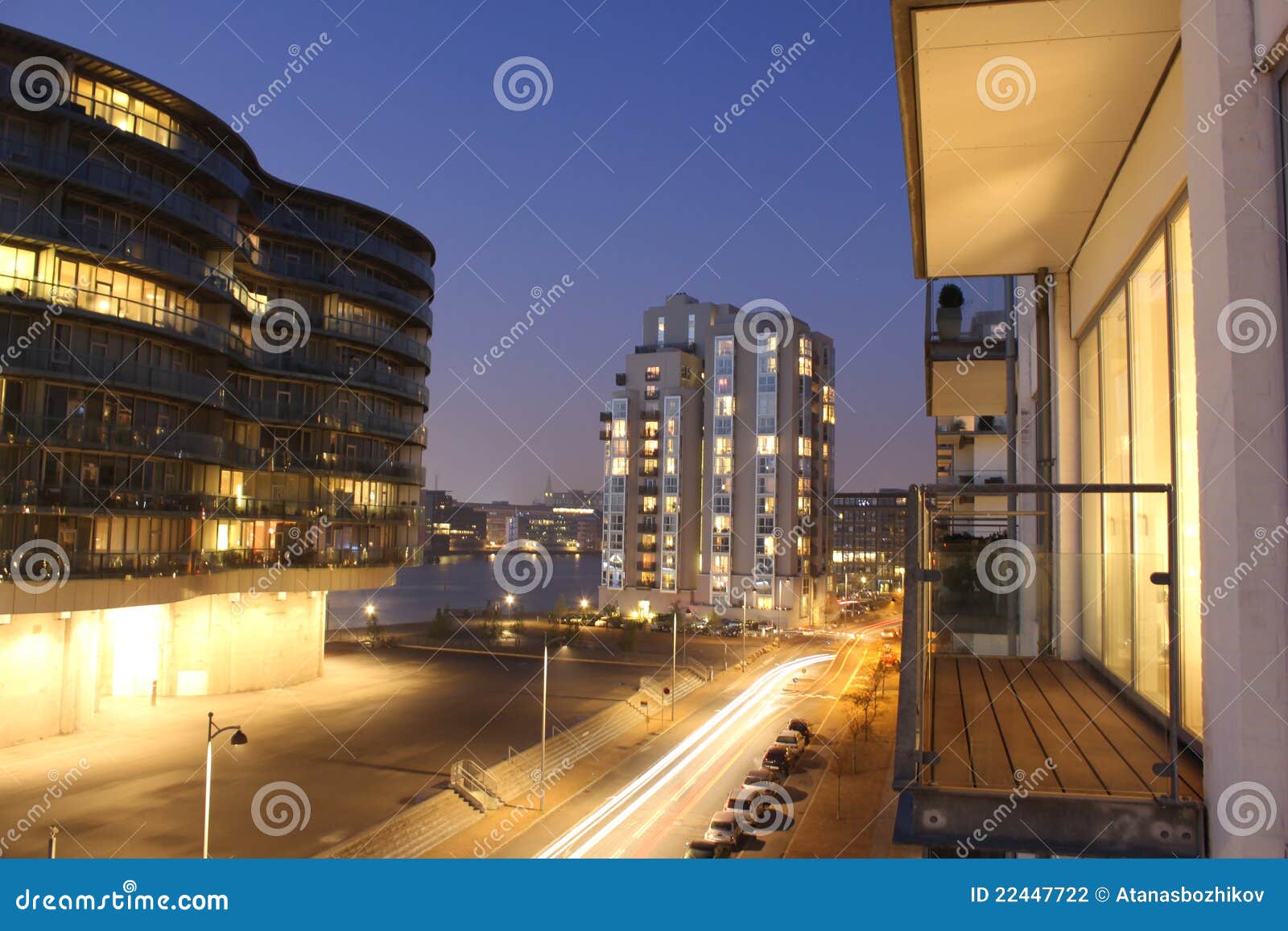Copenhagen by Night, Denmark Stock Photo - Image of denmark, building ...