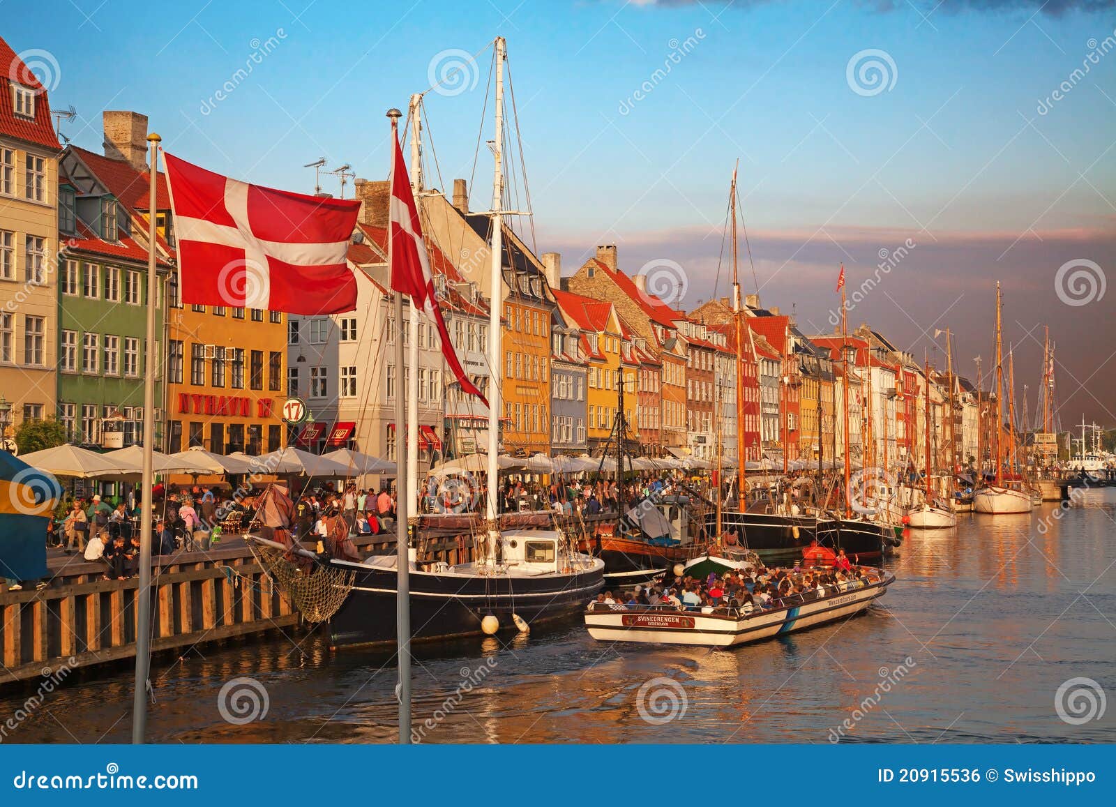 Copenhagen (Nyhavn District) in a Sunny Summer Day Editorial Photo ...