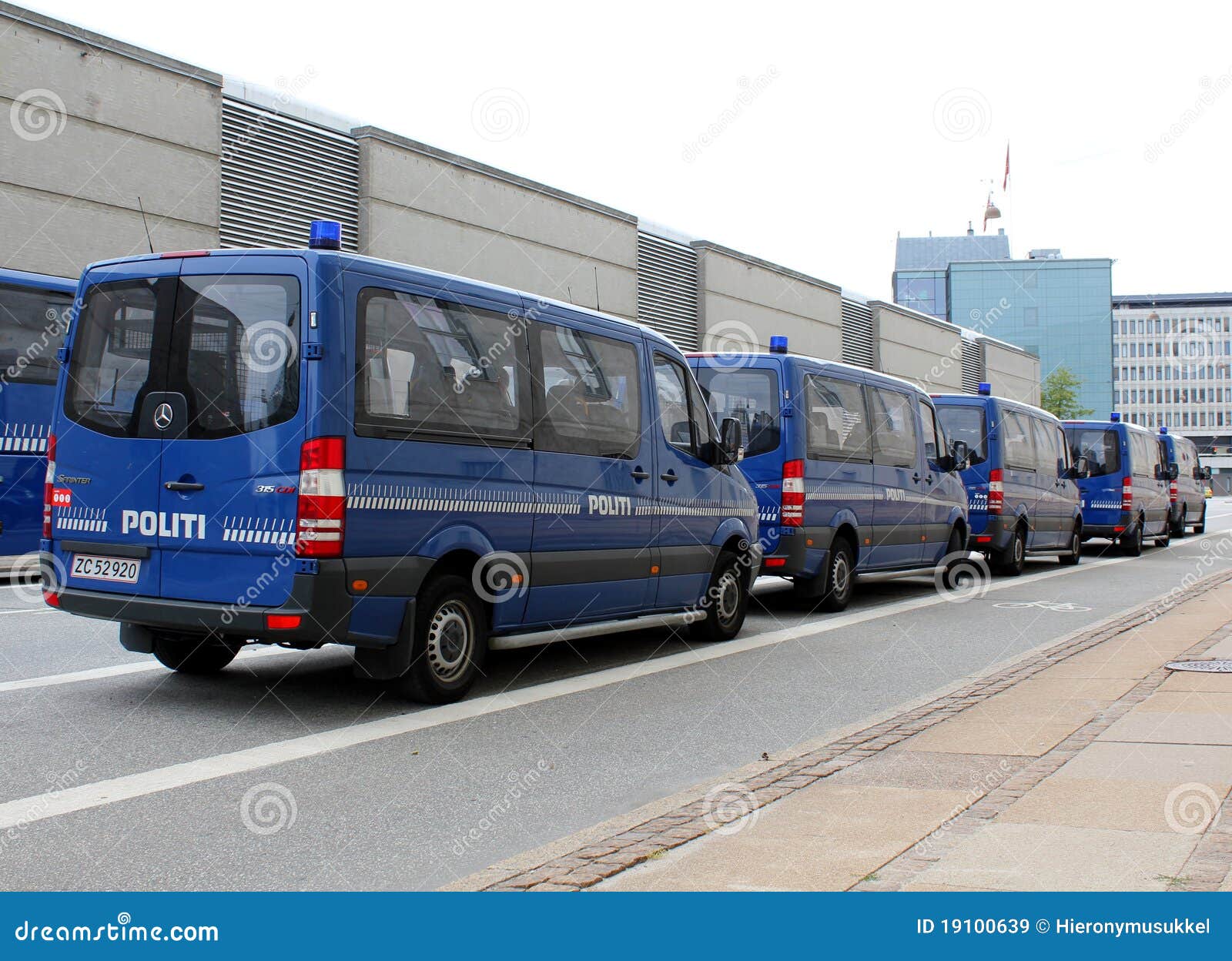 Copenhagen Police Vans editorial stock image. Image of metropolis ...