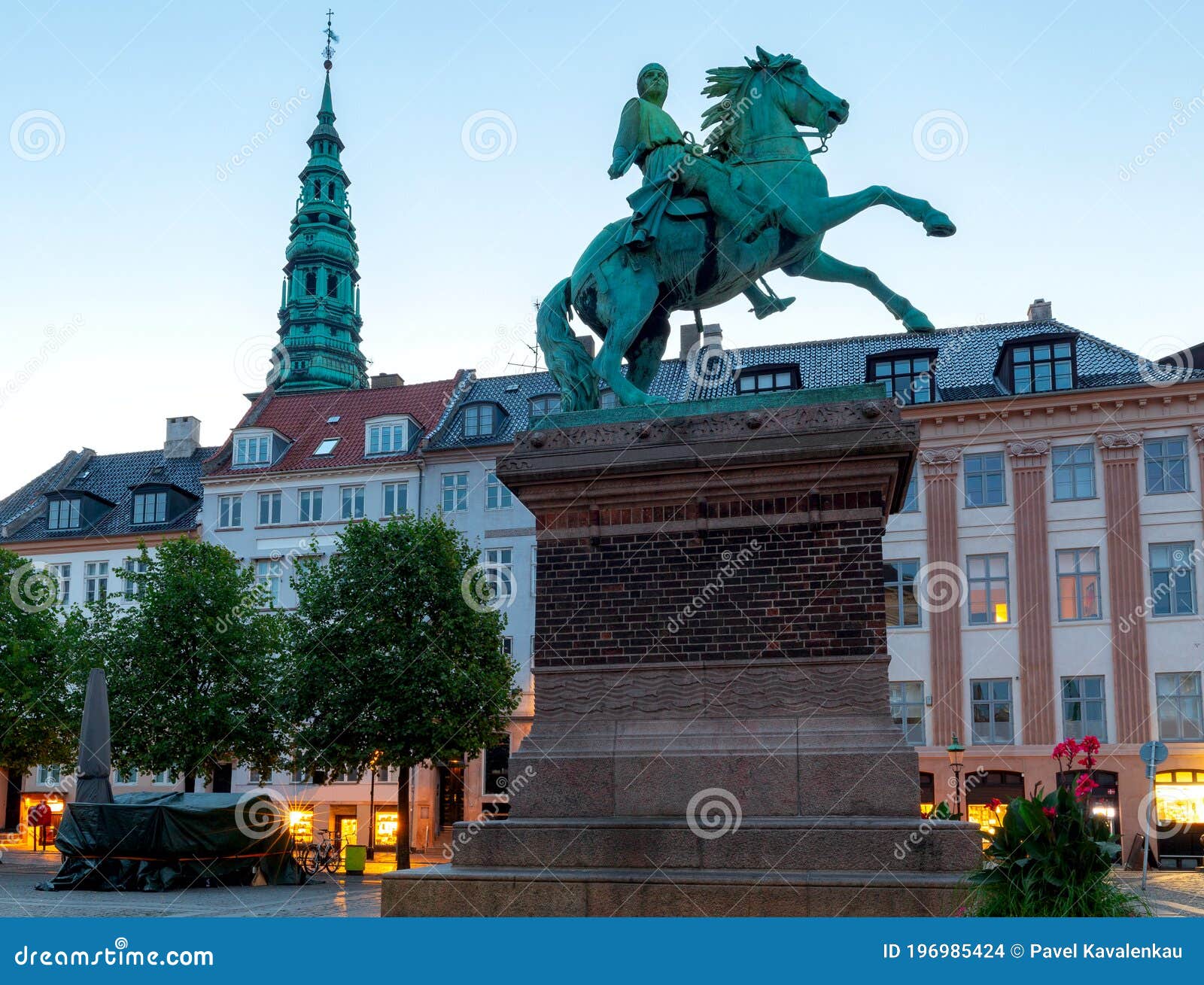 Copenhagen. Statue of Bishop Absalon. Stock Photo - Image of copenhagen ...