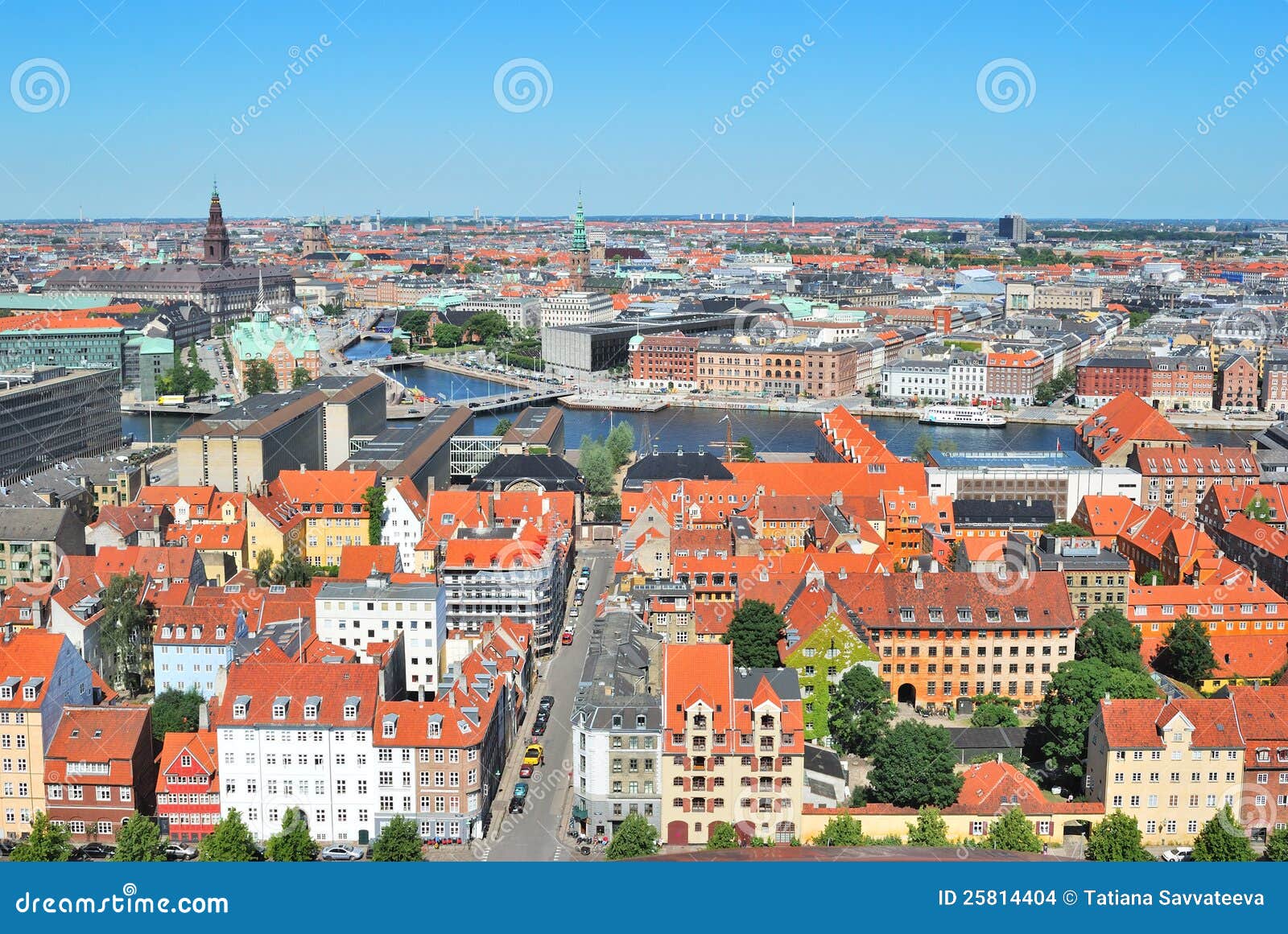 Copenhagen top-view stock photo. Image of bridge, denmark - 25814404