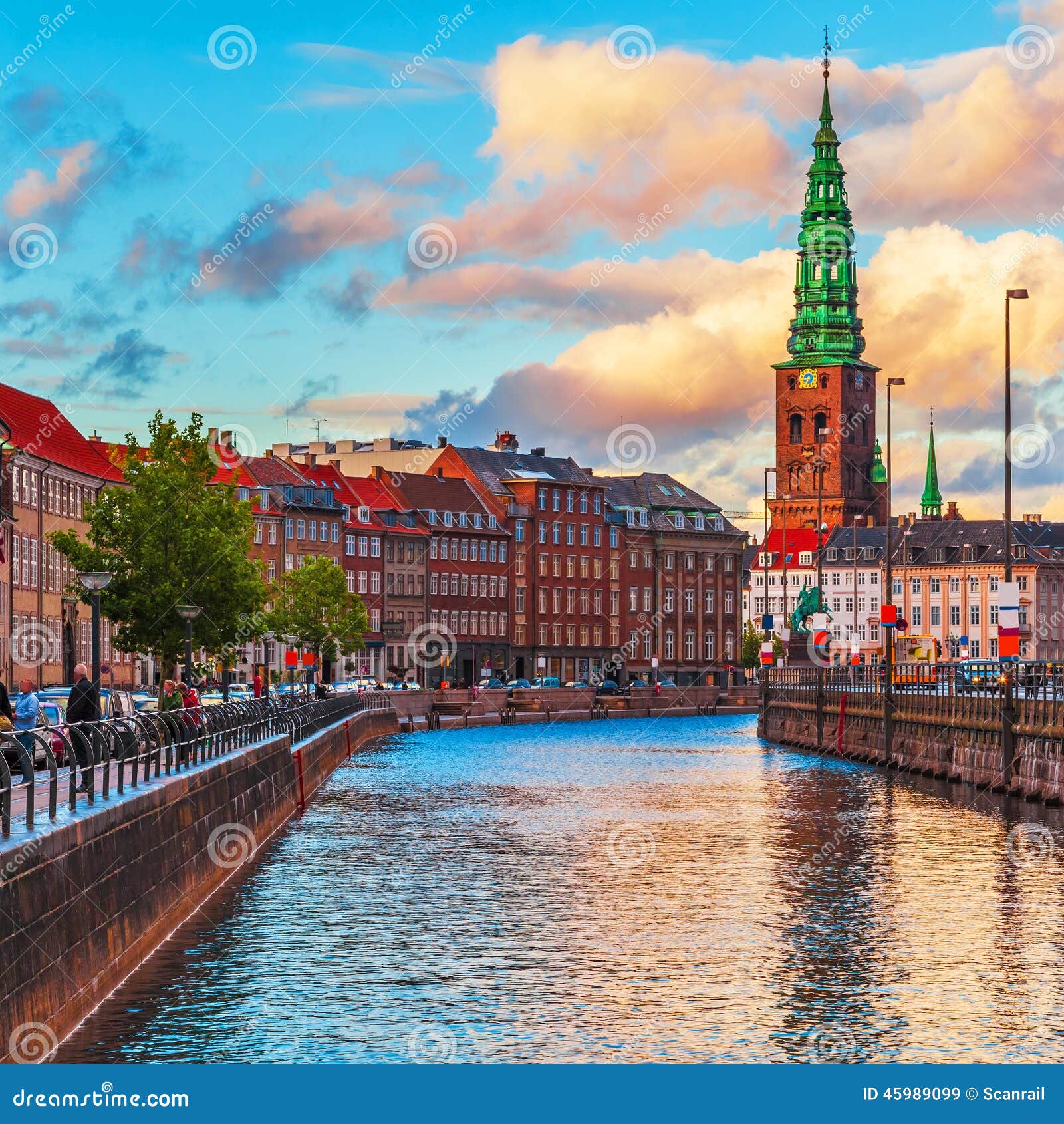 Copenhague, Danemark image stock. Image du canal, cityscape - 45989099
