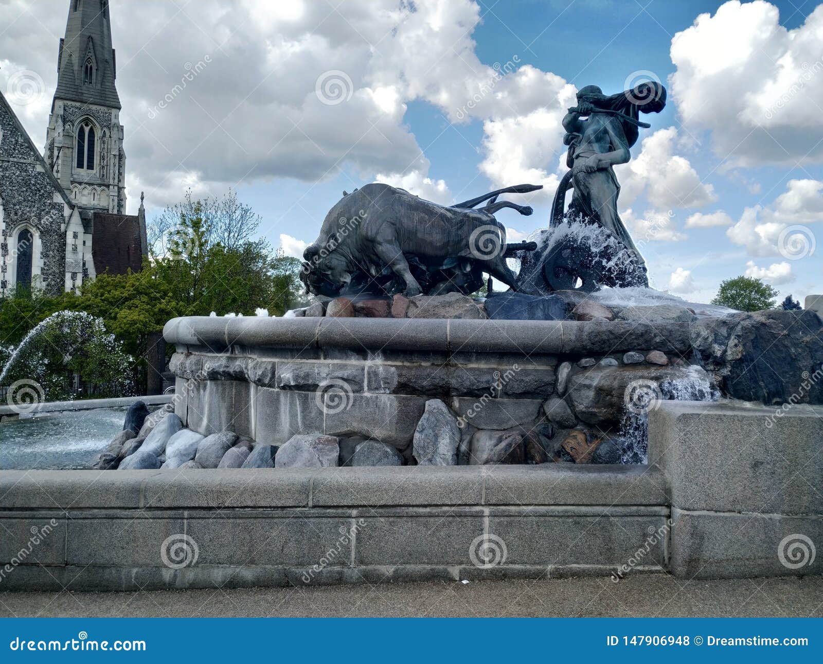 Copenhagen Monument Sun Denmark Sculpture Stock Photo - Image of ...
