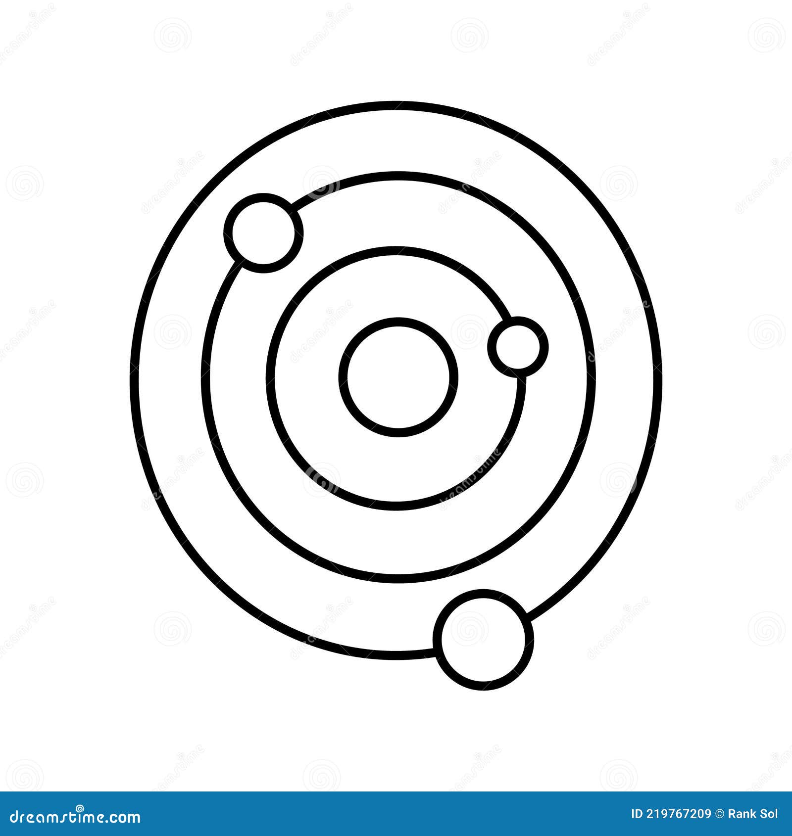 Copernican System Vector Icon Which Can Easily Modify or Edit Stock ...