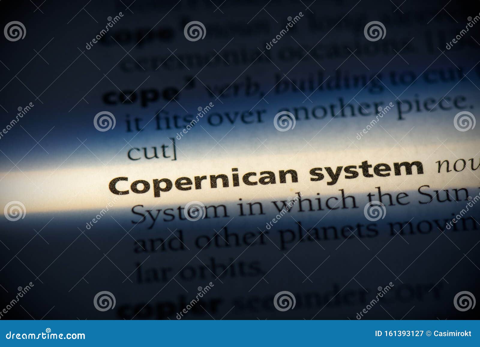 Copernican system stock image. Image of concept, printed - 161393127