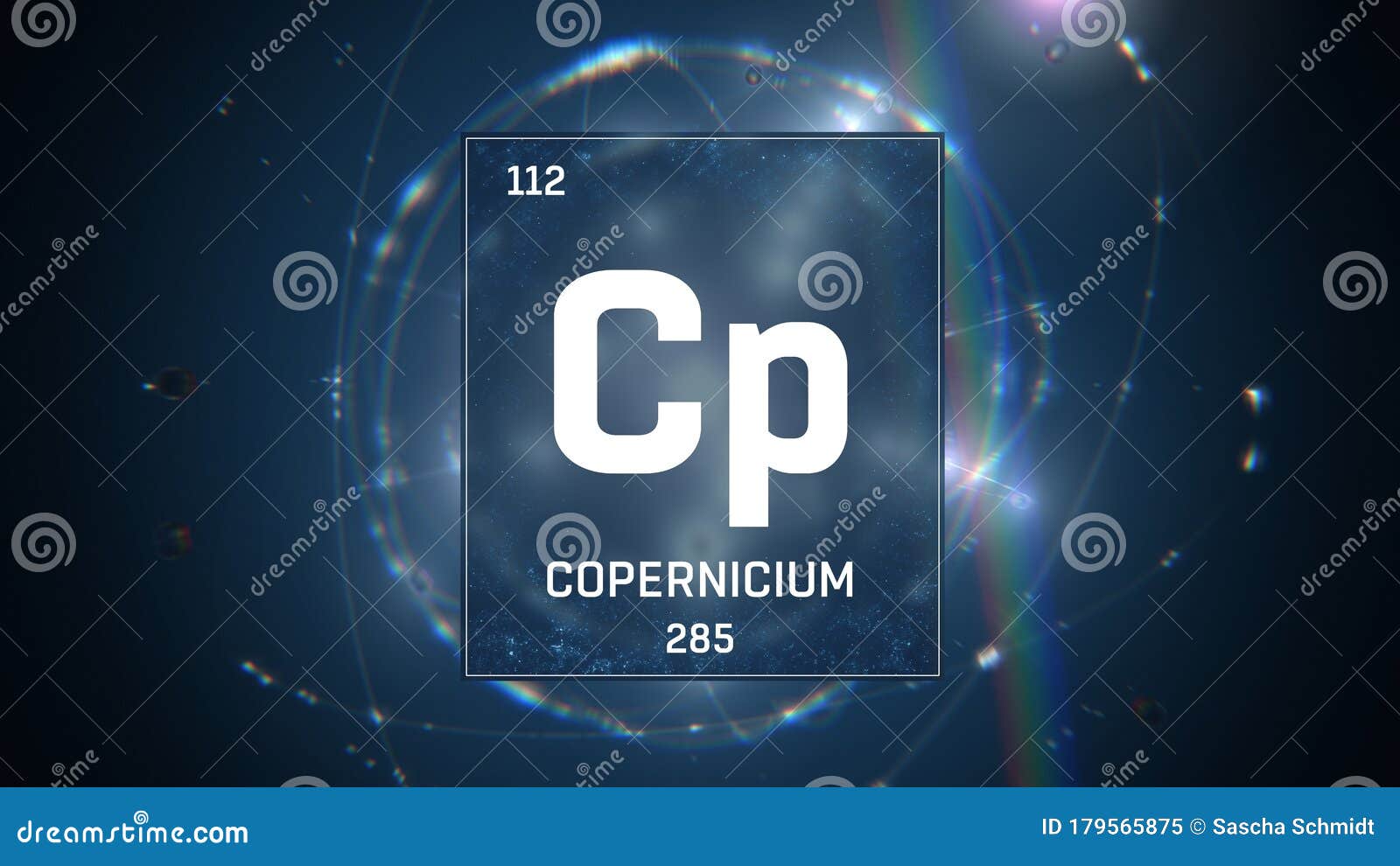 Copernicium As Element 112 of the Periodic Table 3D Illustration on ...
