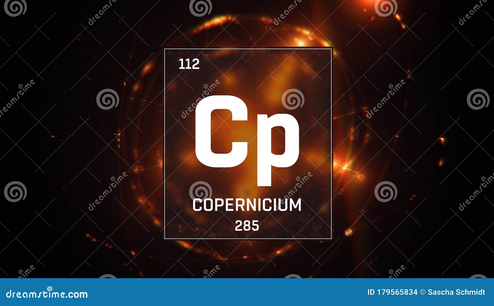 Copernicium As Element 112 of the Periodic Table 3D Illustration on ...