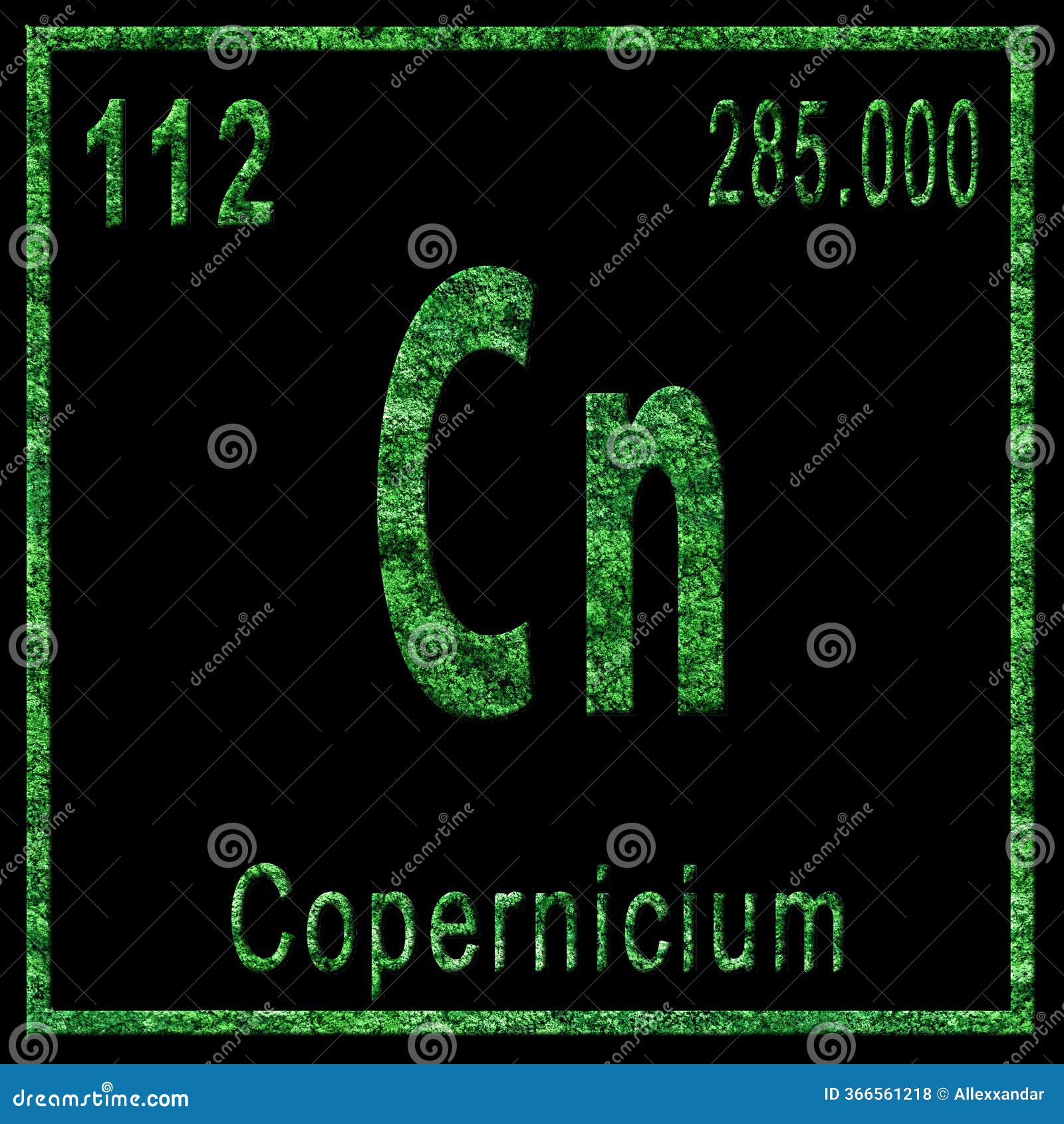 Copernicium Chemical Element Icon Vector Royalty-Free Illustration ...