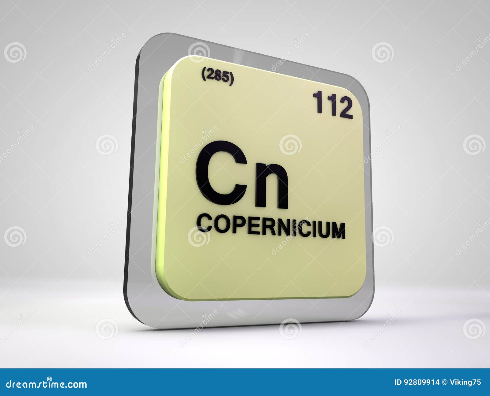Copernicium 112 Element. Alkaline Earth Metals. Chemical Element Of ...