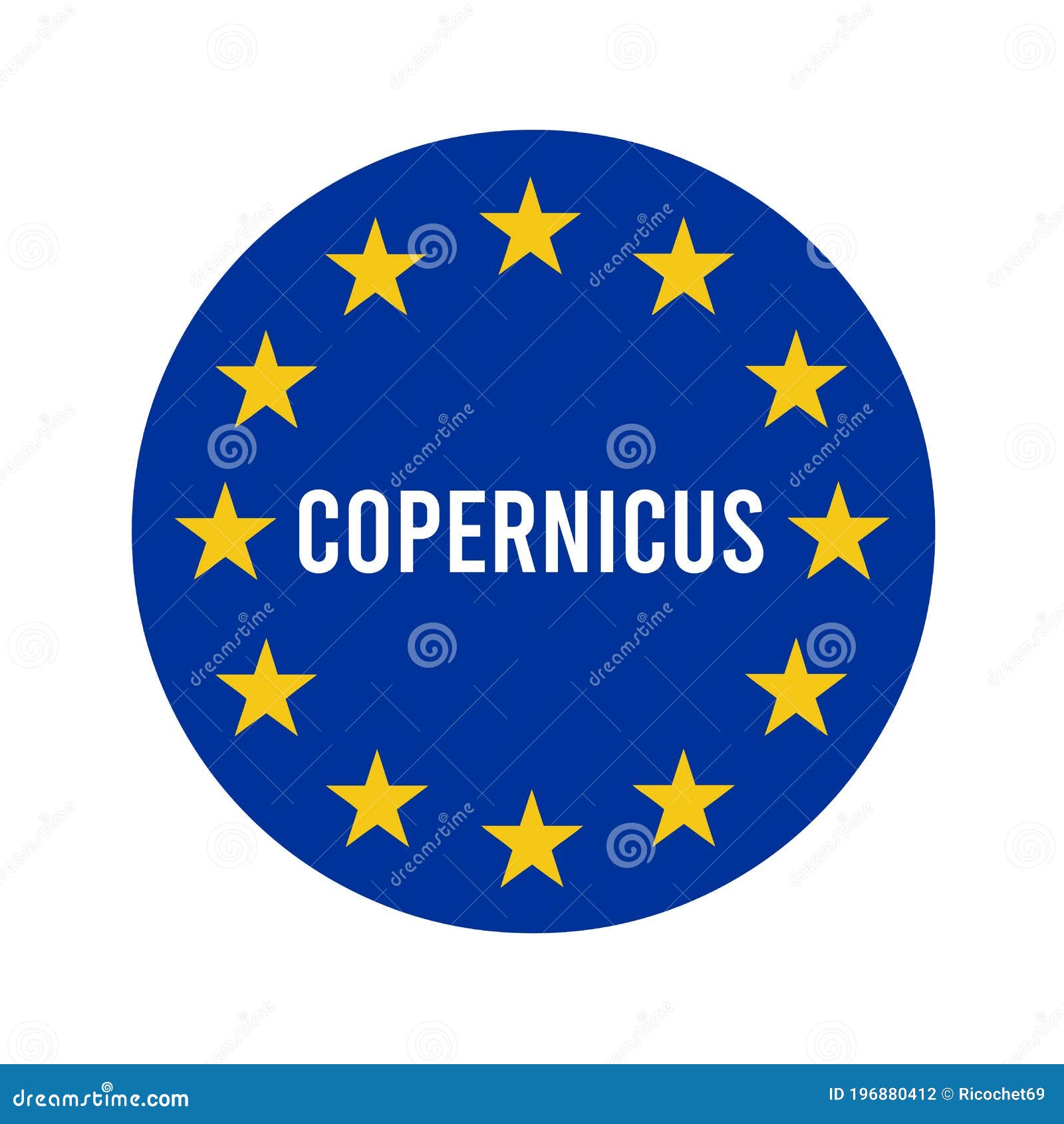 Copernicus Programme Symbol Icon Stock Illustration - Illustration of ...