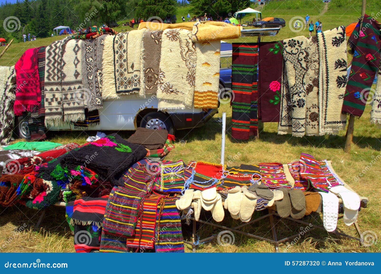 Coperte E Fregi Bulgari Tradizionali Fotografia Stock - Immagine di ...