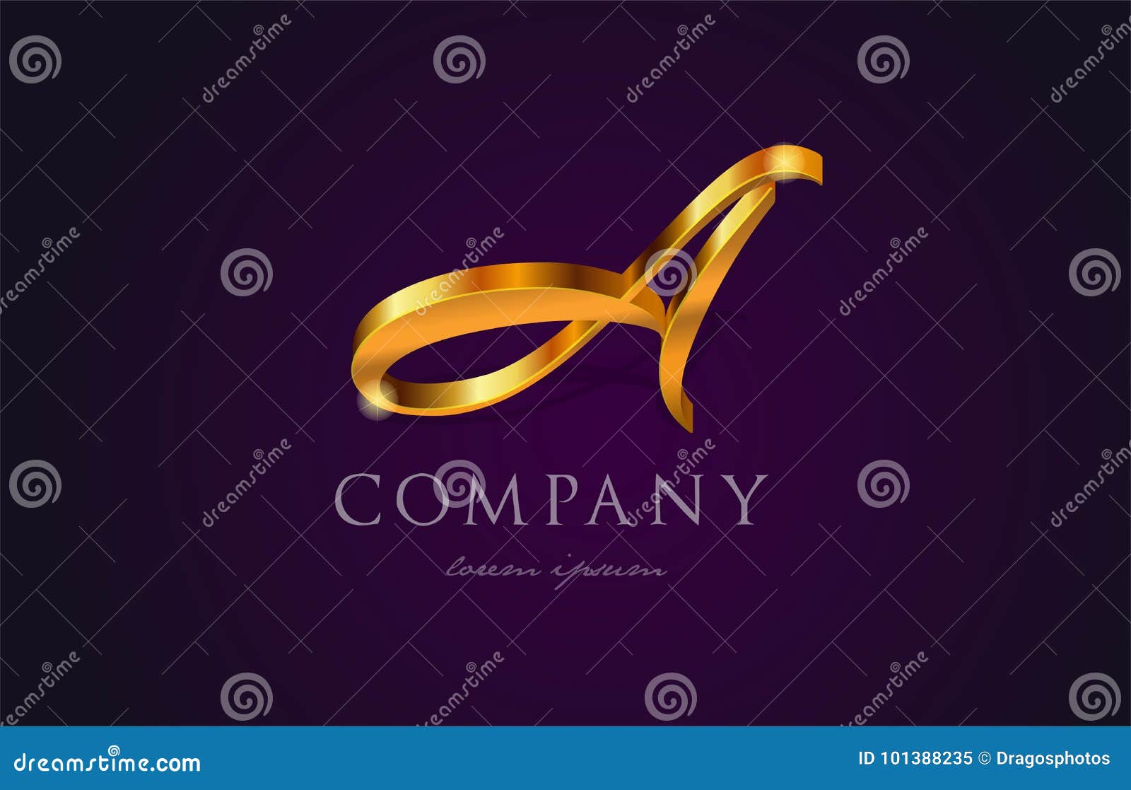 Copia 1 Del Golden_alphabet Ilustración del Vector - Ilustración de ...