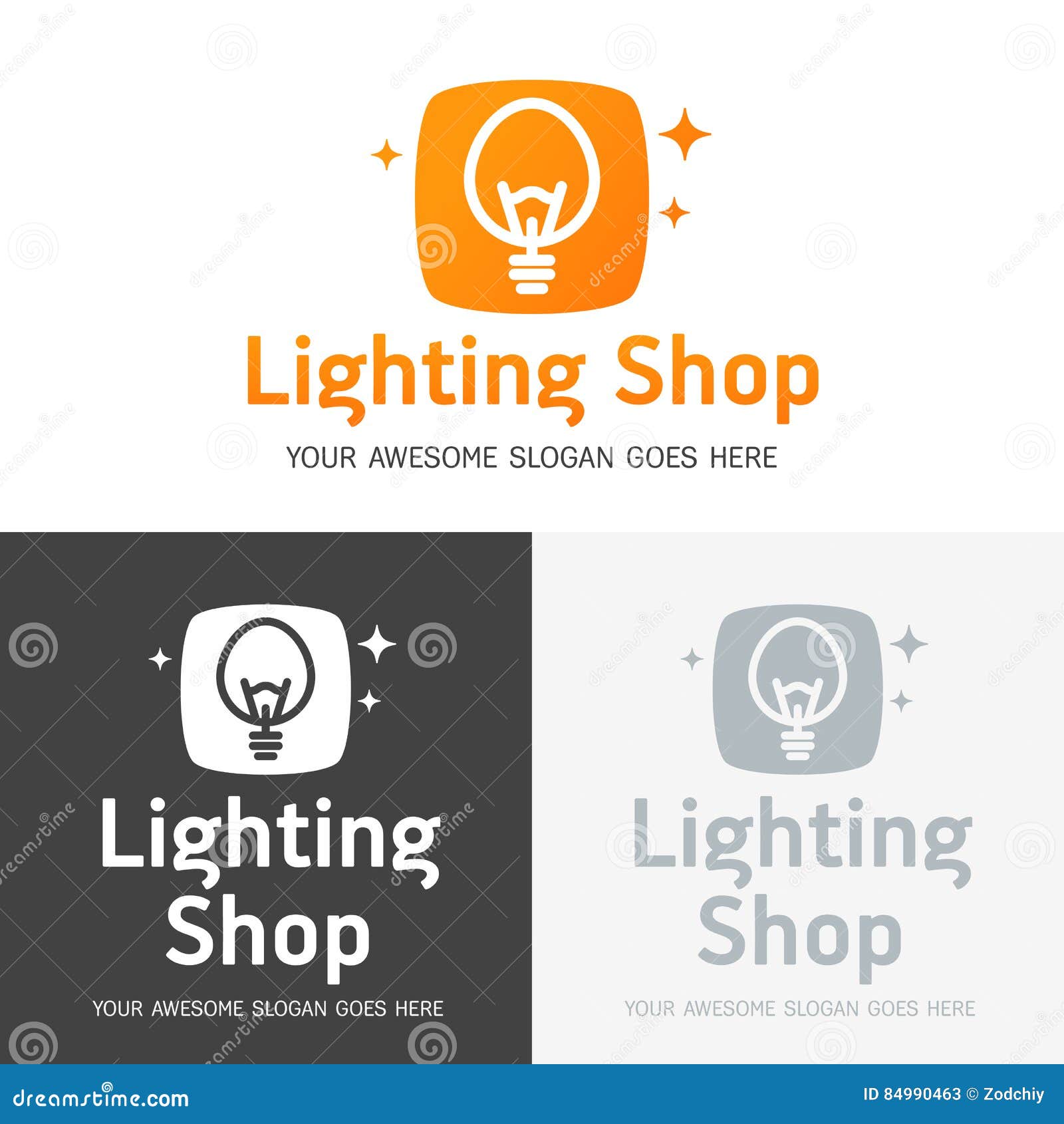 Copie de Lampe-logos illustration de vecteur. Illustration du concept ...