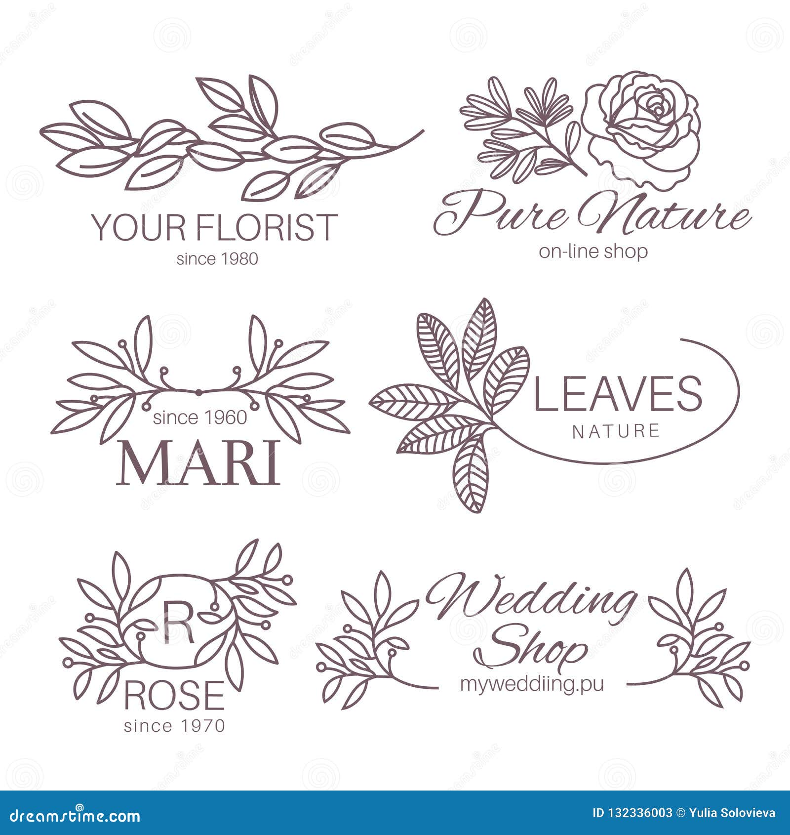 Copie De Logo Design Vector Illustration Collection De CALIBRE De LOGO ...