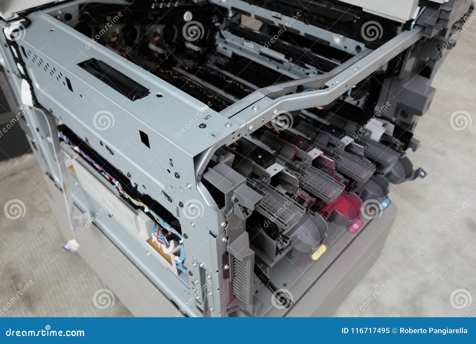 Copier Carcass Under Repair Stock Image - Image of technology, fixing ...