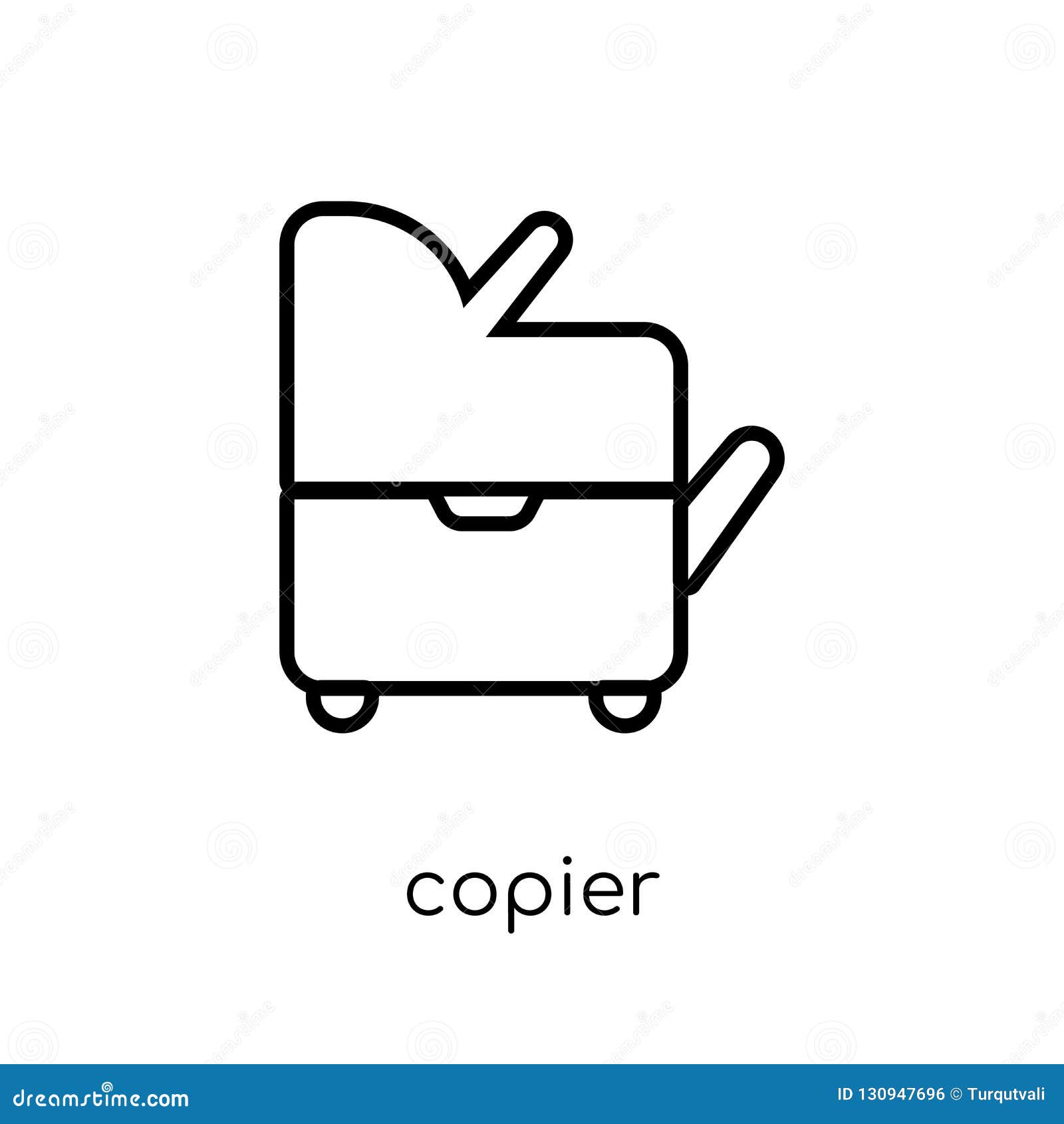 Copier Icon. Trendy Copier Logo Concept On White Background From Vector ...