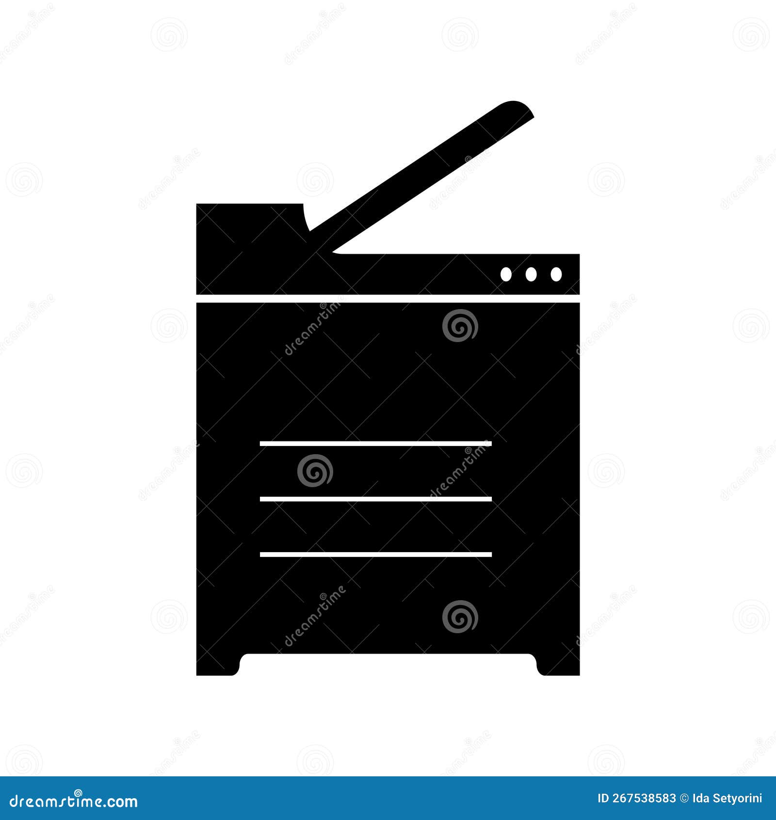 Copier icon vector stock illustration. Illustration of equipment ...