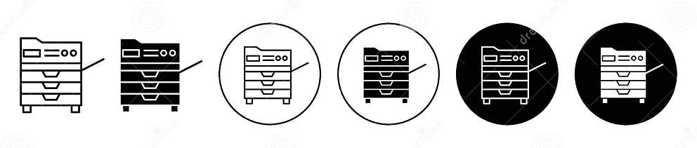 Copier Icon Vector Set on White Background Stock Vector - Illustration ...
