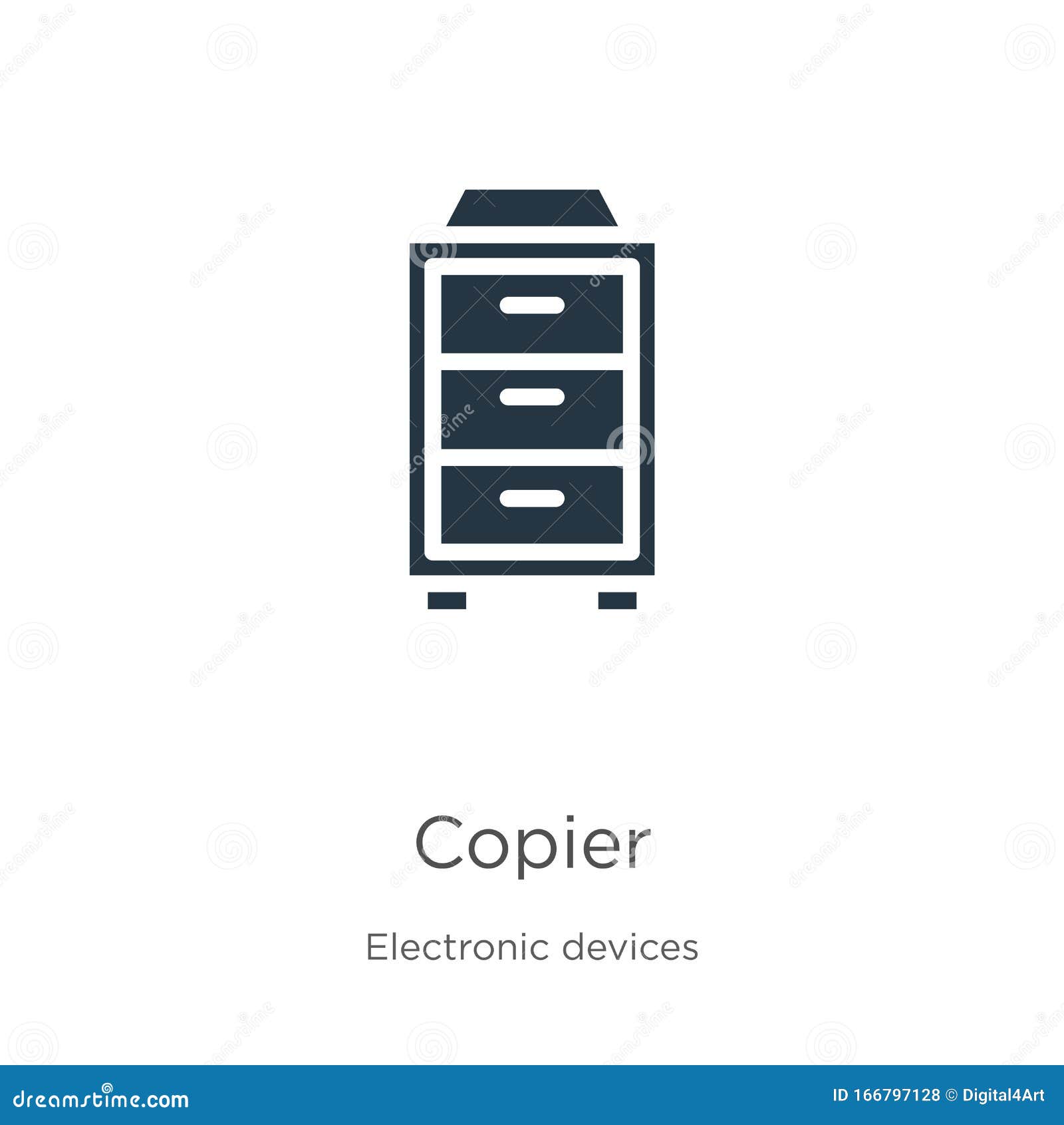 Copier Icon Vector. Trendy Flat Copier Icon from Electronic Devices ...