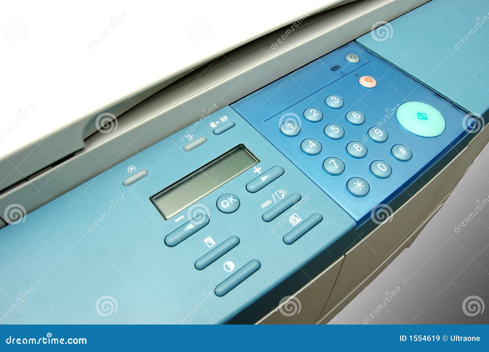 Copier photo top view stock image. Image of copier, button - 1554619