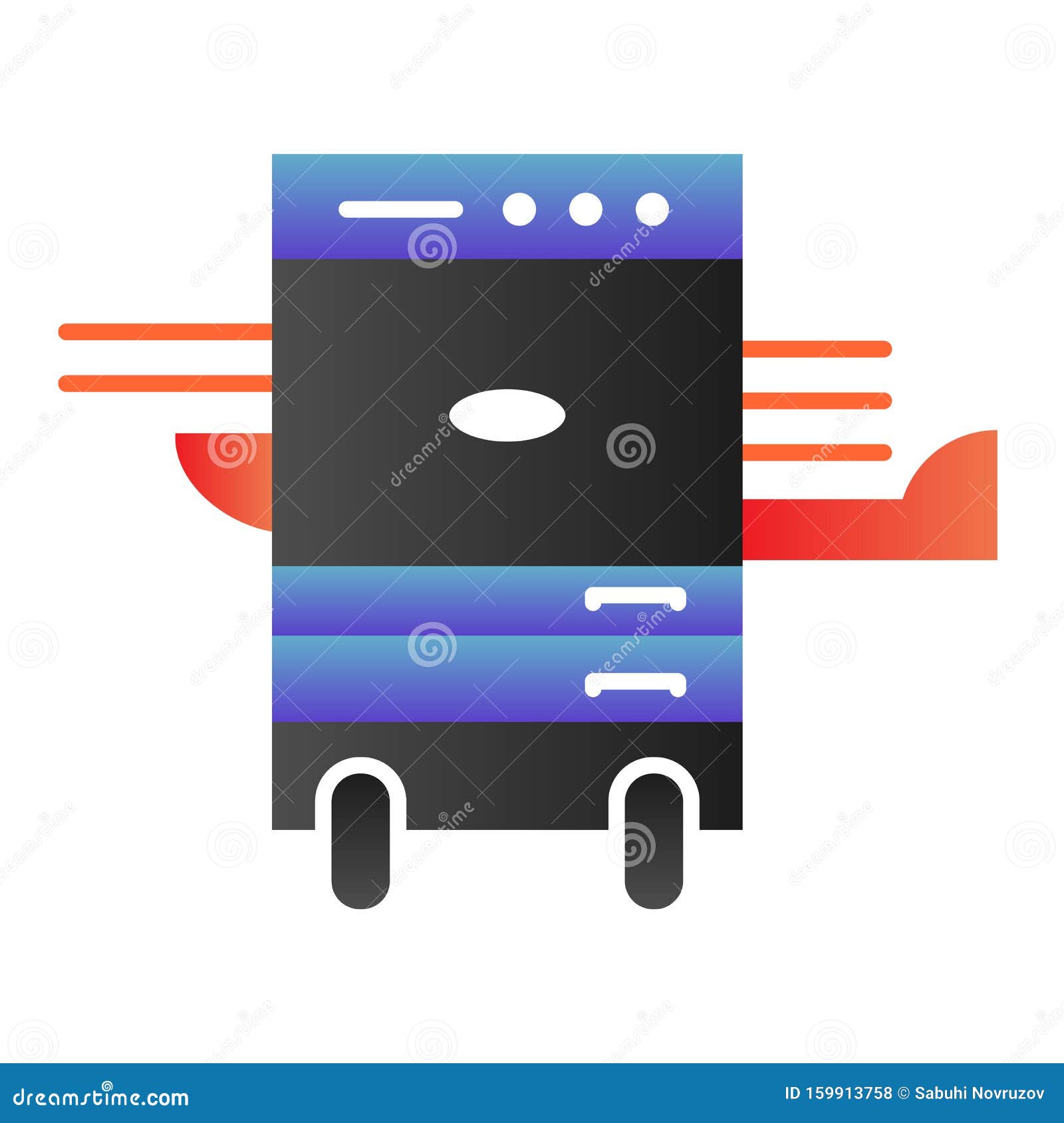 Copier Printer Flat Icon. Multifunction Laser Printer Color Icons in ...