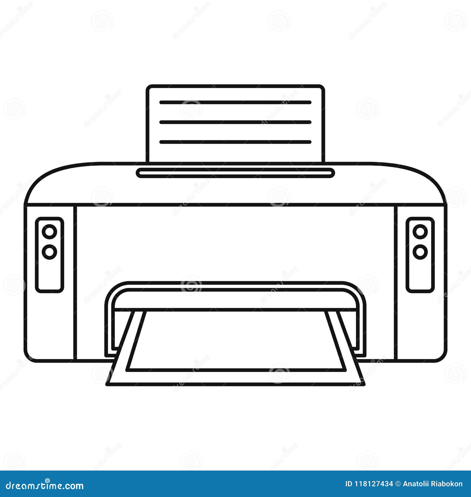 Copier Printer Icon, Outline Style Stock Vector - Illustration of ... Copier Printer Icon, Outline Style Stock Vector - Illustration of ...