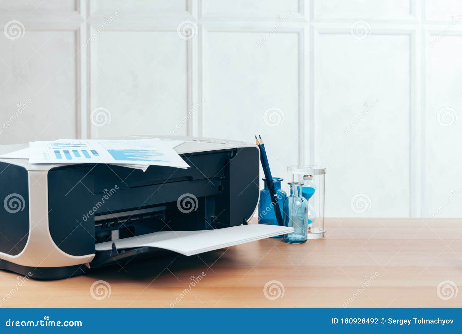 Copier or Printer in a Modern Office Interior Close Up Stock Photo ...