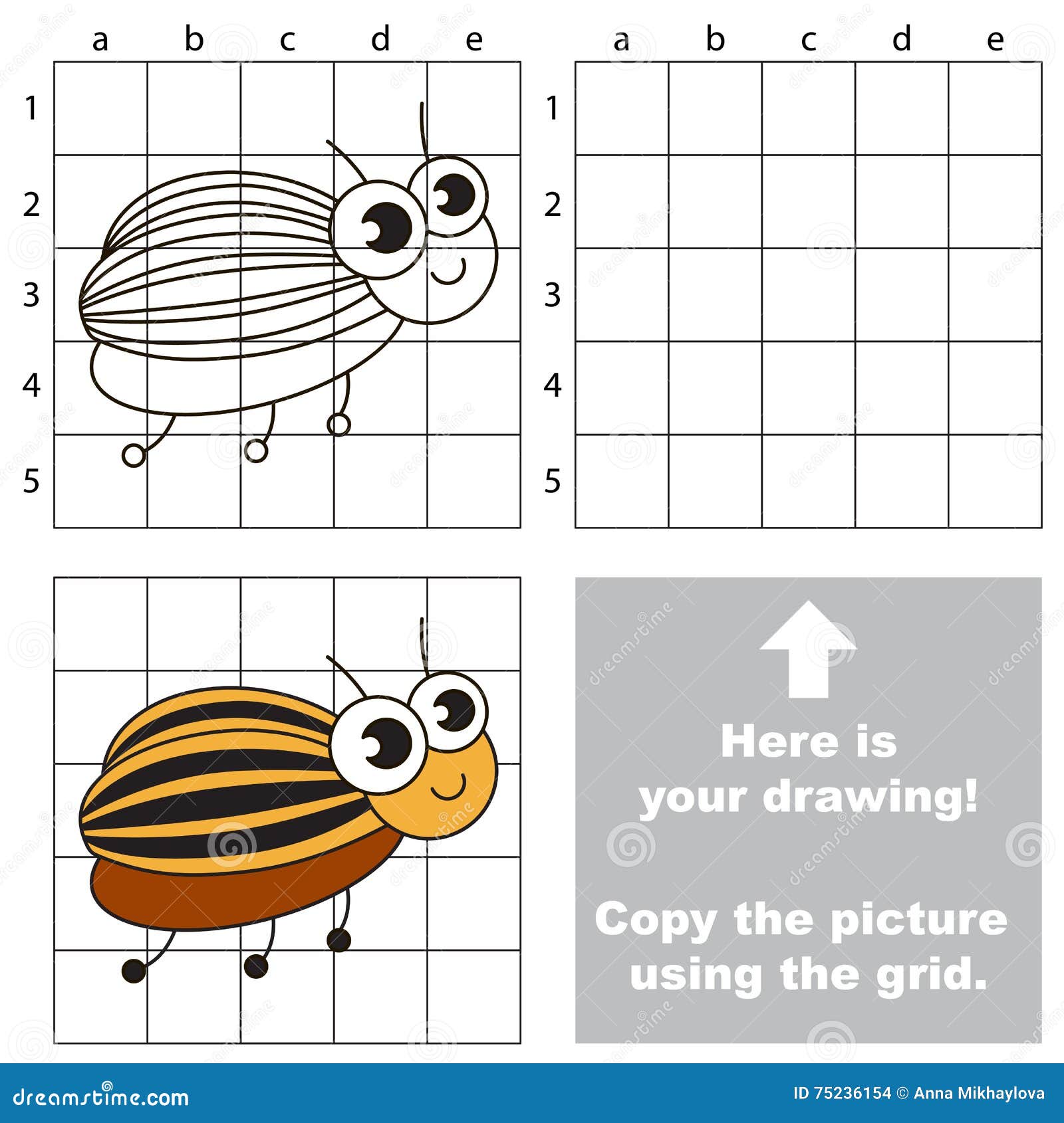 Copiez L'image Utilisant La Grille Insecte De Pomme De Terre ...