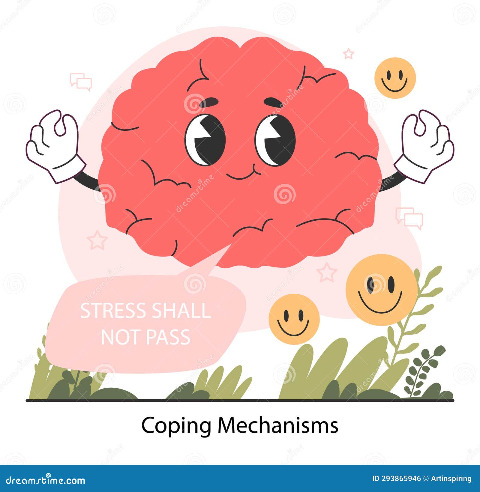 Coping Mechanism. Emotional Intelligence Stock Vector - Illustration of ...
