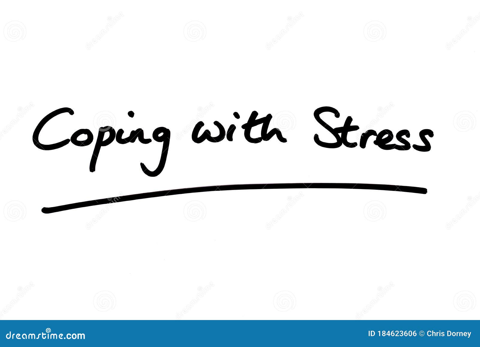 Coping with Stress stock illustration. Illustration of headache - 184623606