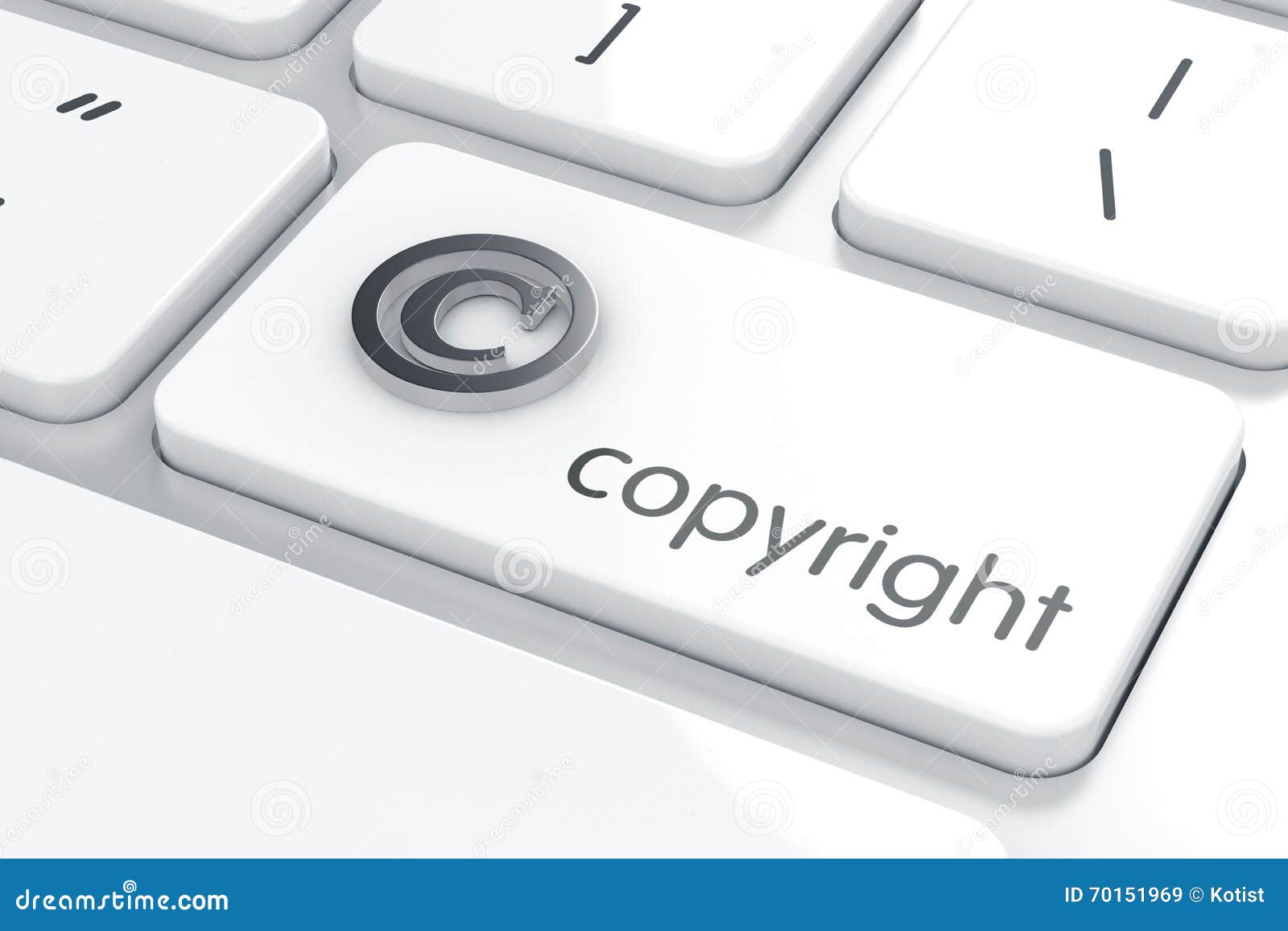 Copiright concept stock illustration. Illustration of button - 70151969