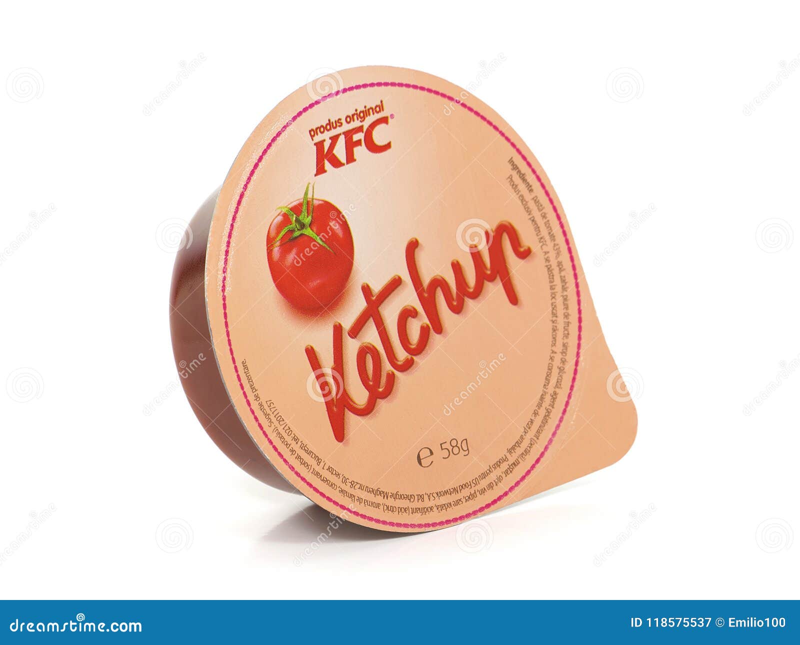 Copo da ketchup de KFC fotografia editorial. Imagem de recipiente ...