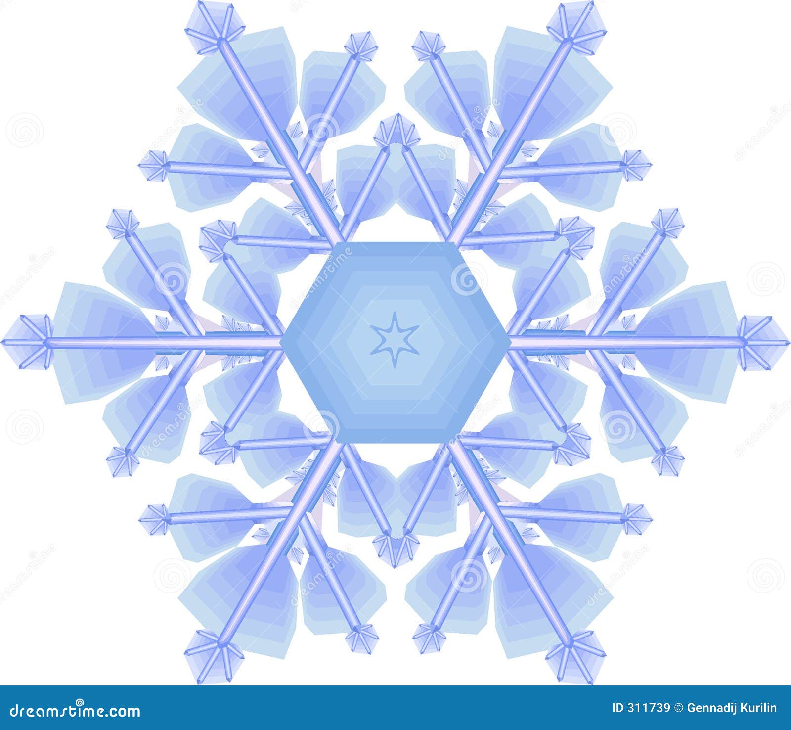 Copo de nieve ilustración del vector. Ilustración de hielo - 311739