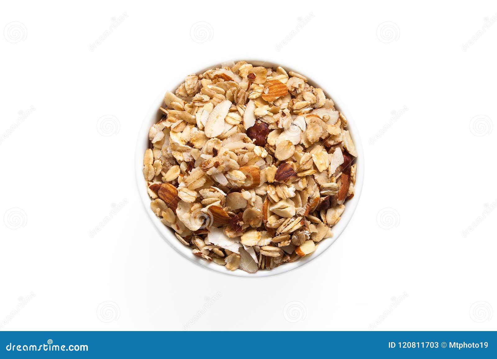 Copo Do Granola Isolado Em Um Fundo Branco Imagem de Stock - Imagem de ...