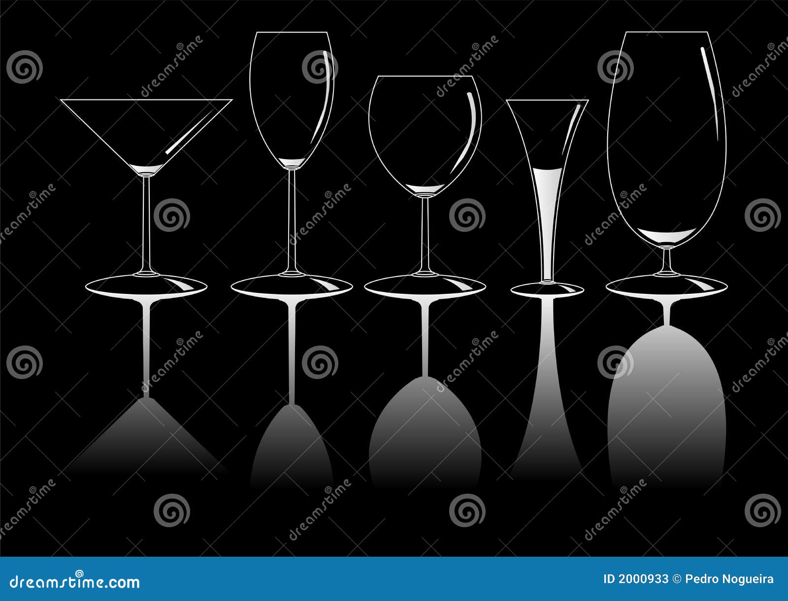 Copos_03 stock vector. Illustration of restaurant, sophisticated - 2000933
