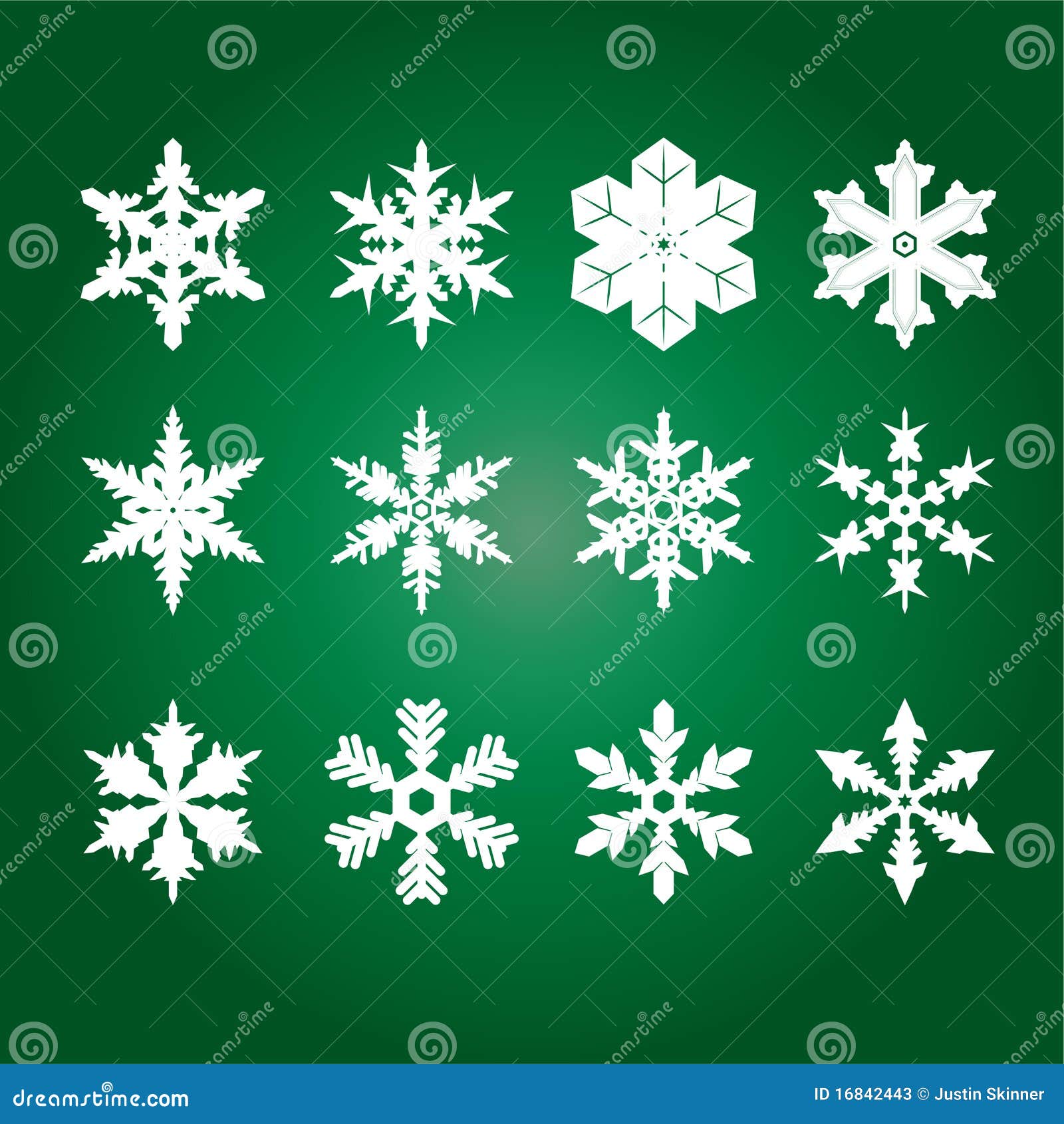 Copos de nieve del vector ilustración del vector. Ilustración de icono ...