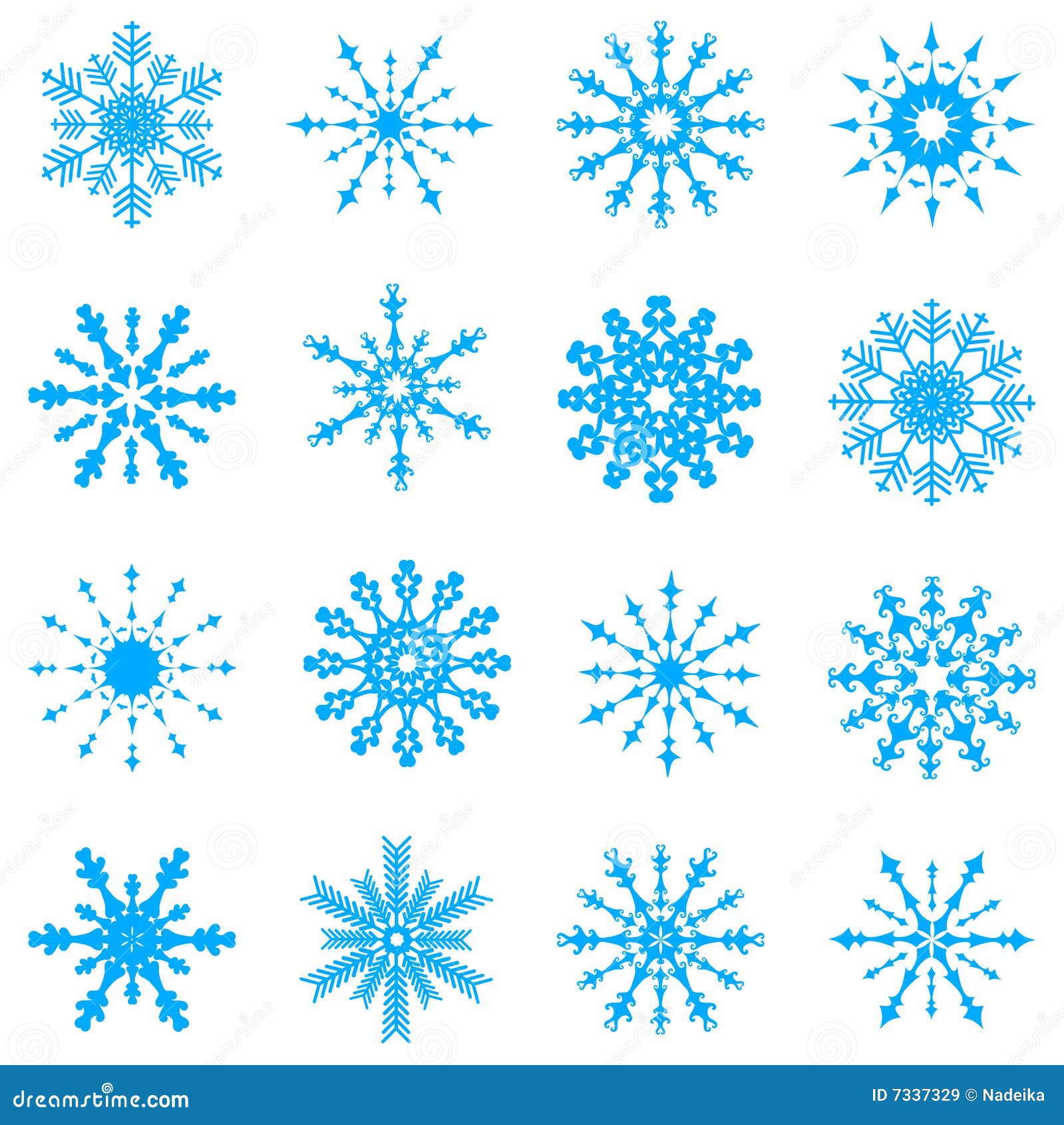 Copos de nieve del vector ilustración del vector. Ilustración de ...