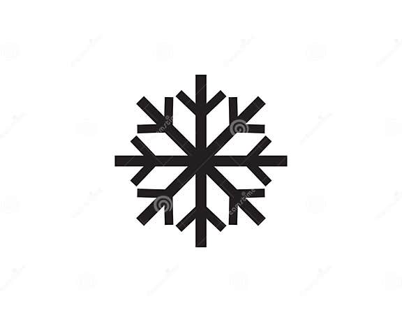 Copos De Nieve Logo Template Ilustración del Vector - Ilustración de ...