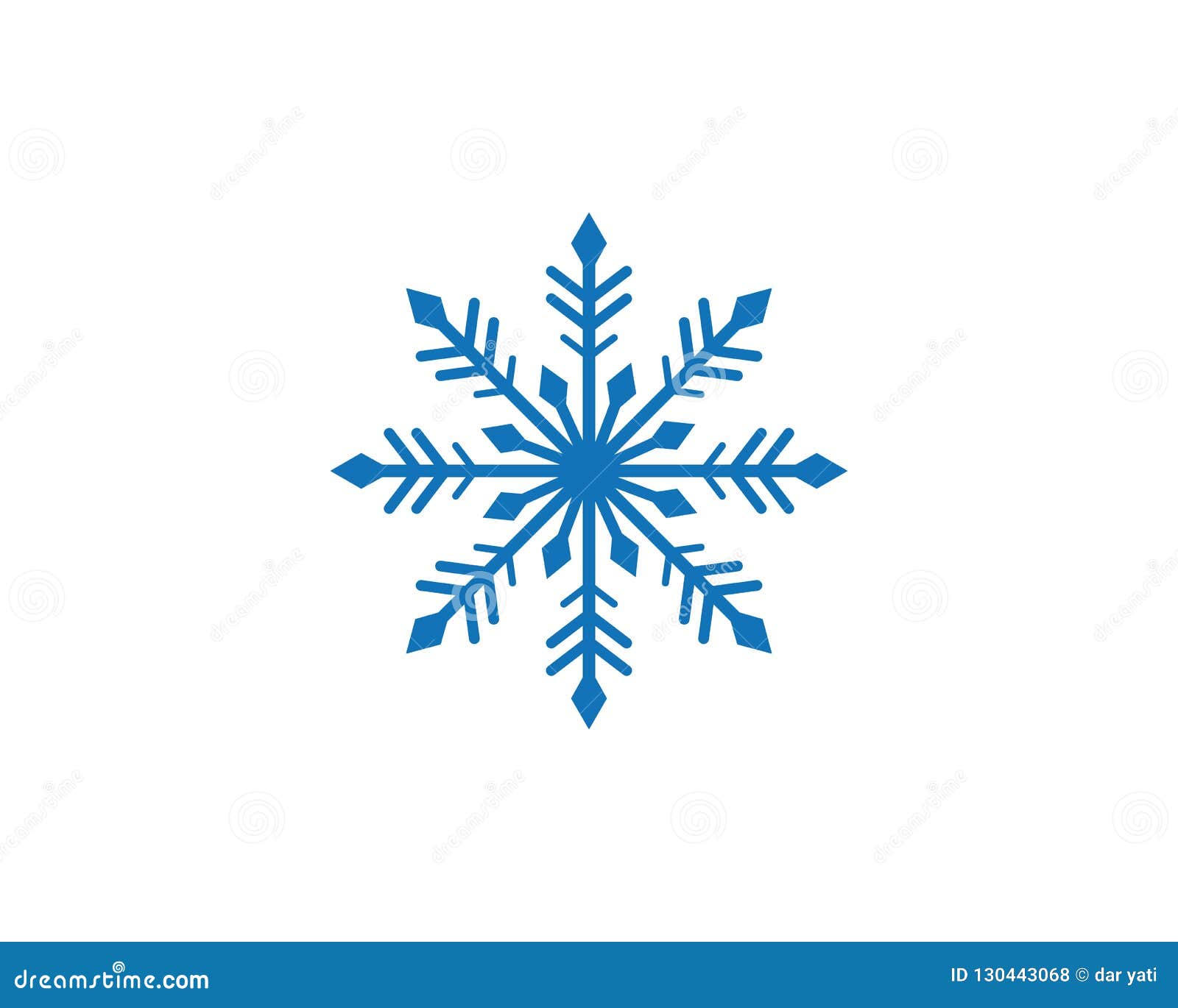 Copos De Nieve Logo Template Ilustración del Vector - Ilustración de ...