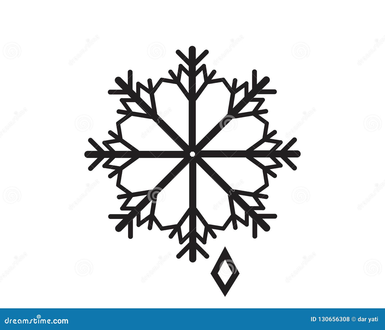 Copos De Nieve Logo Template Ilustración del Vector - Ilustración de ...