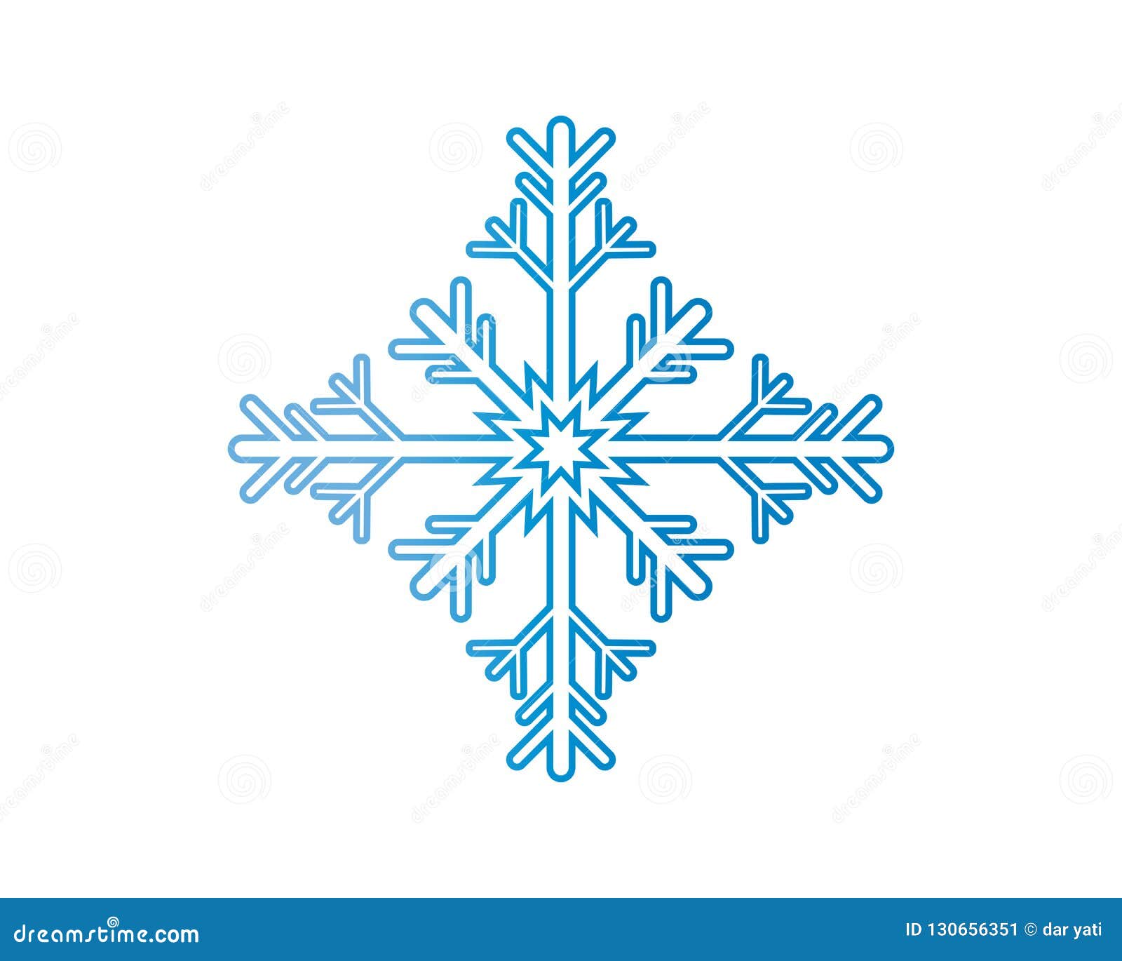 Copos De Nieve Logo Template Ilustración del Vector - Ilustración de ...