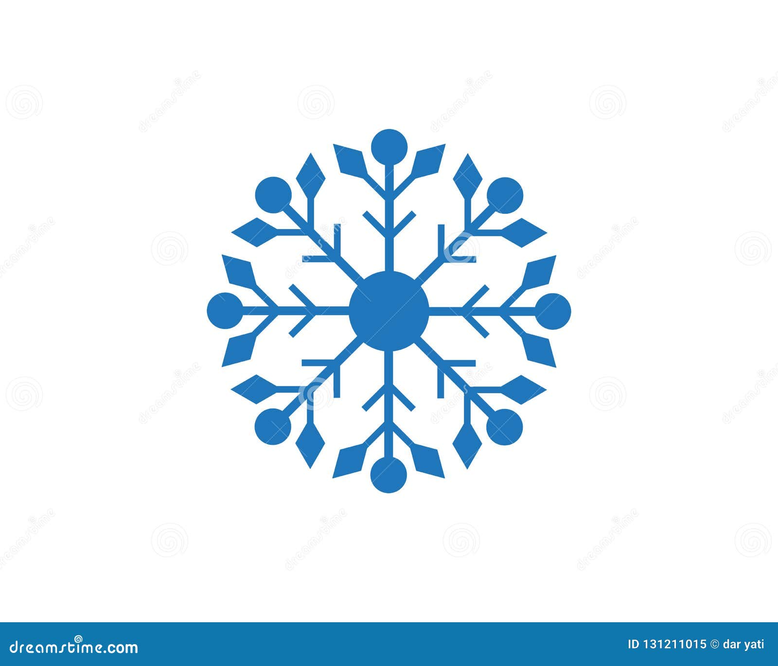 Copos De Nieve Logo Template Ilustración del Vector - Ilustración de ...